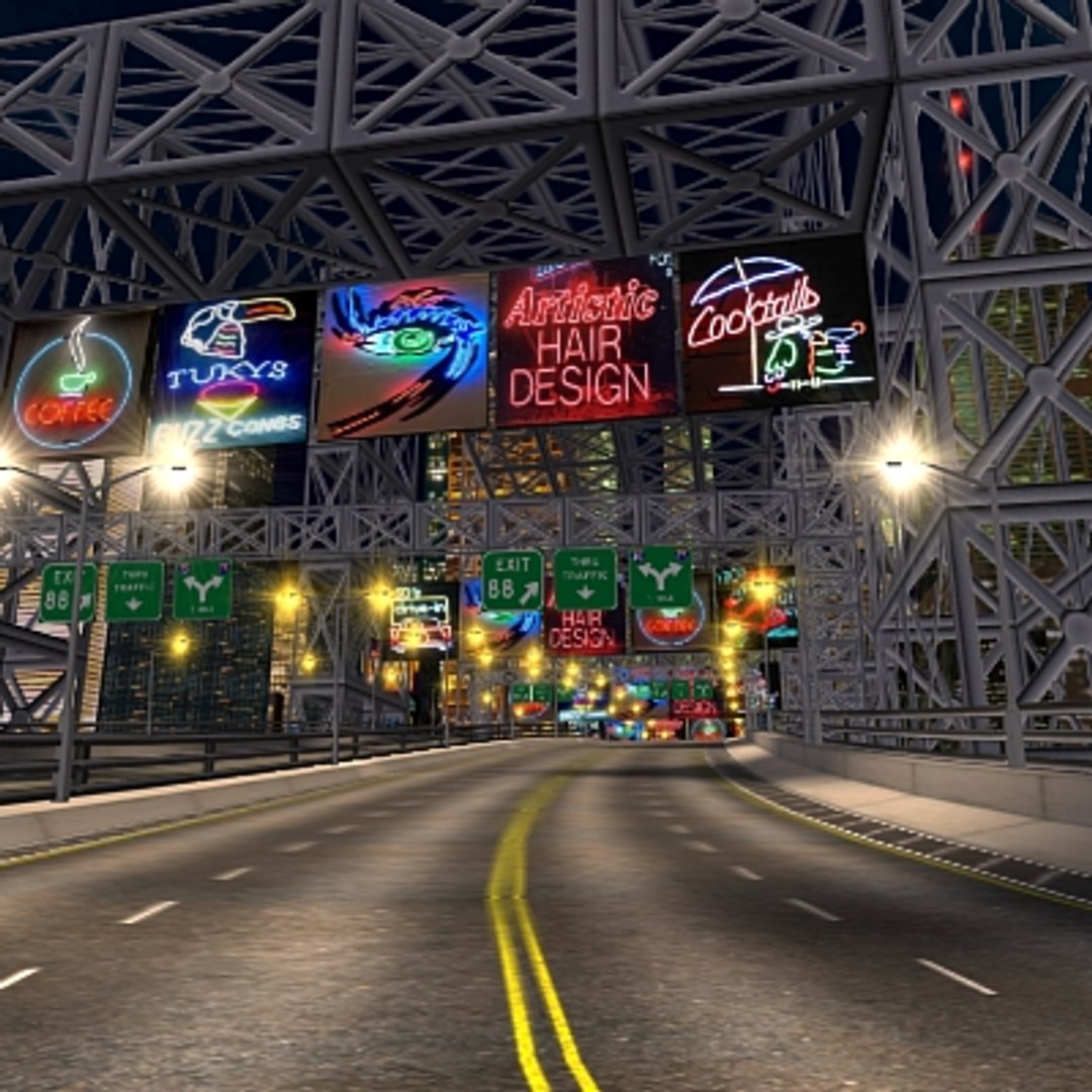 Night City 3d Model