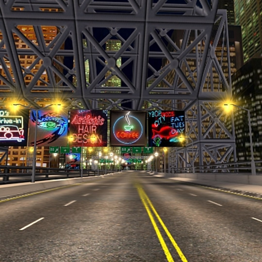 Night City 3d Model