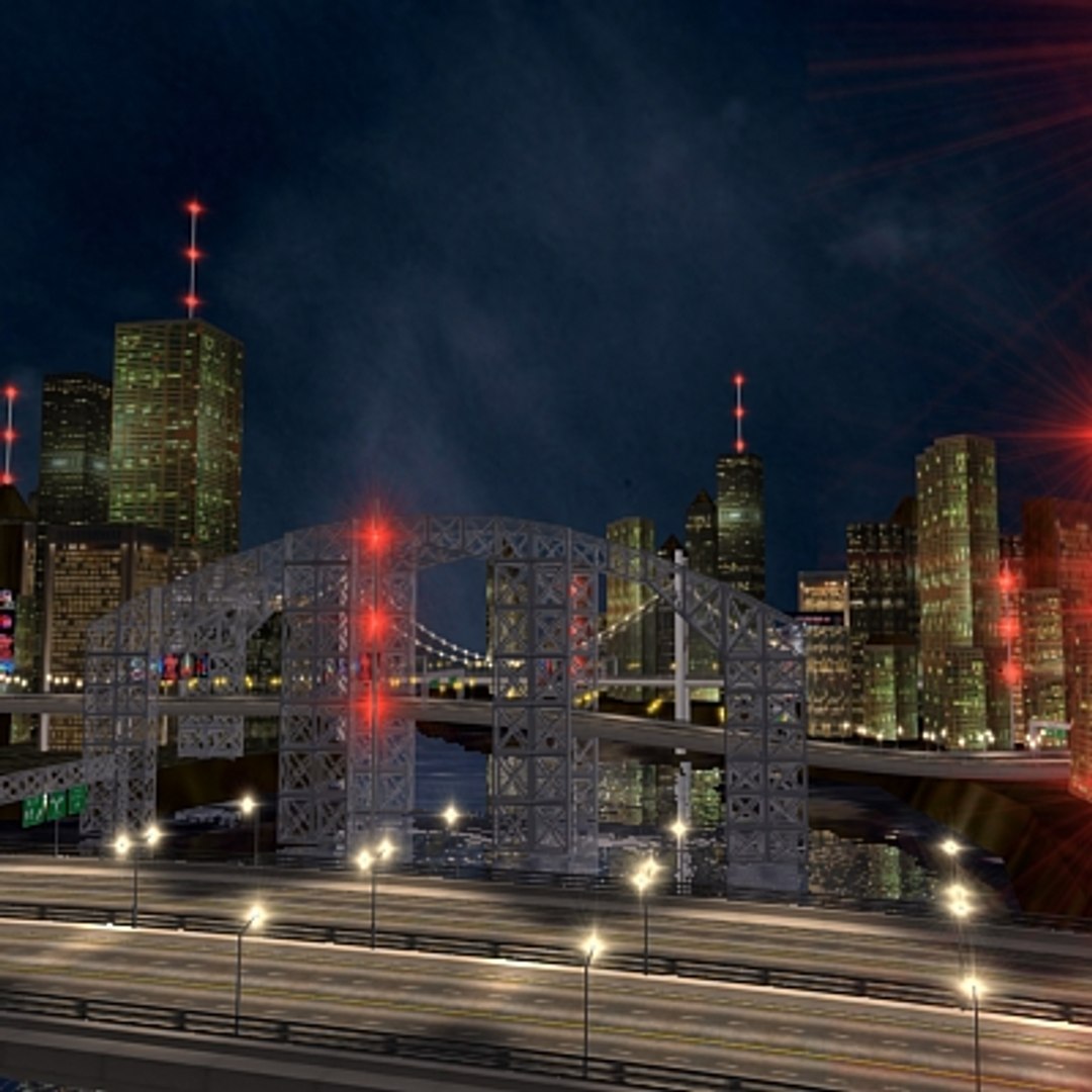 Night City 3d Model