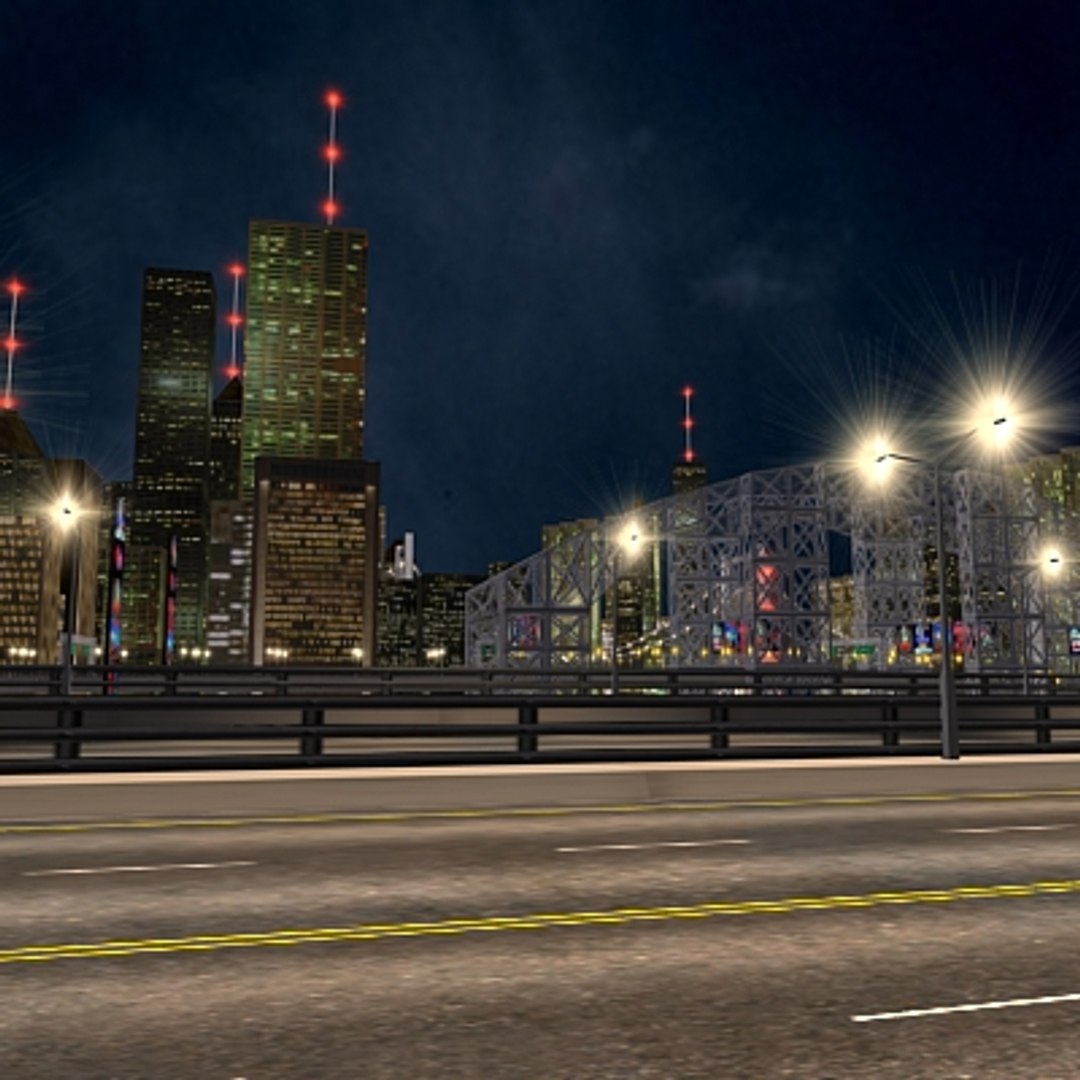 Night City 3d Model