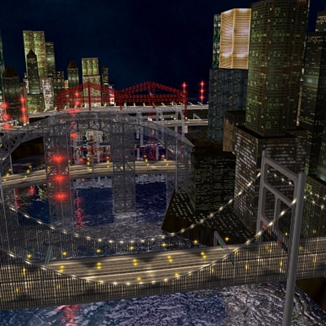 night city 3d model
