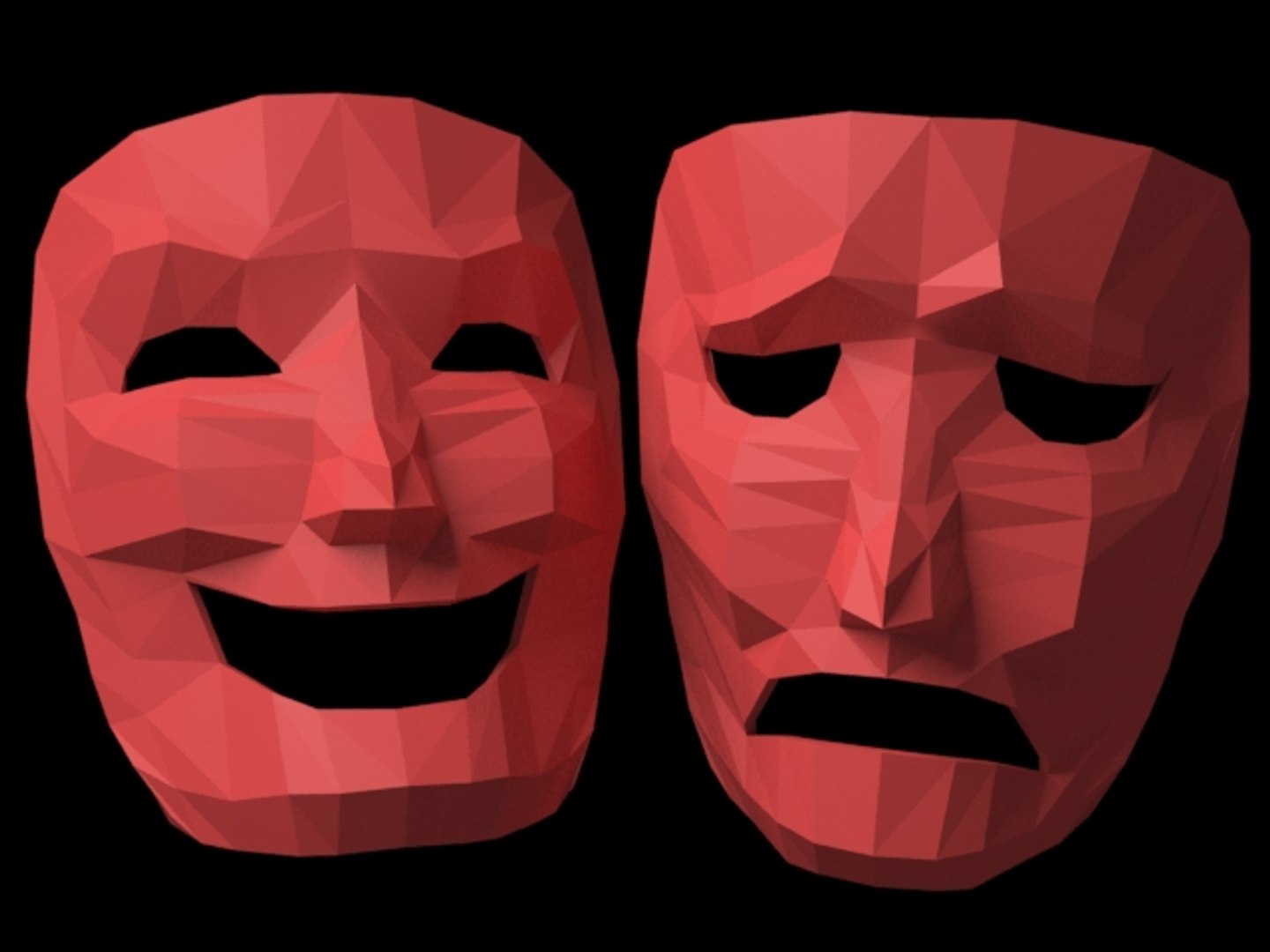 Comedy Masks 3d Max