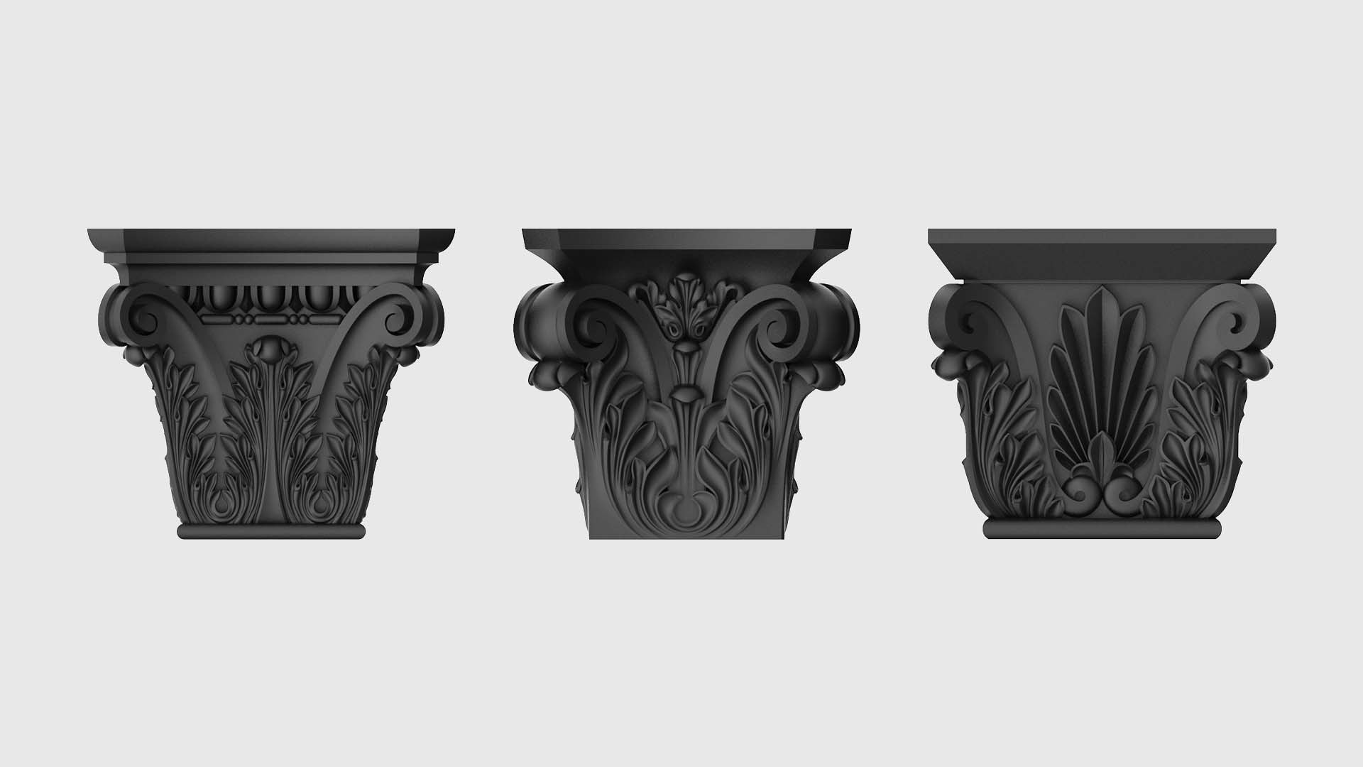 Set capitals 3D model - TurboSquid 1623841