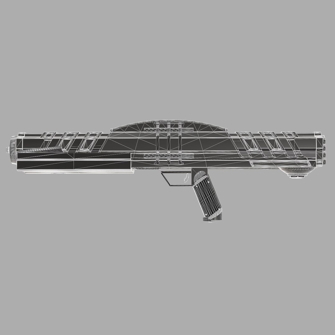 3d Model Sci-fi Shotgun