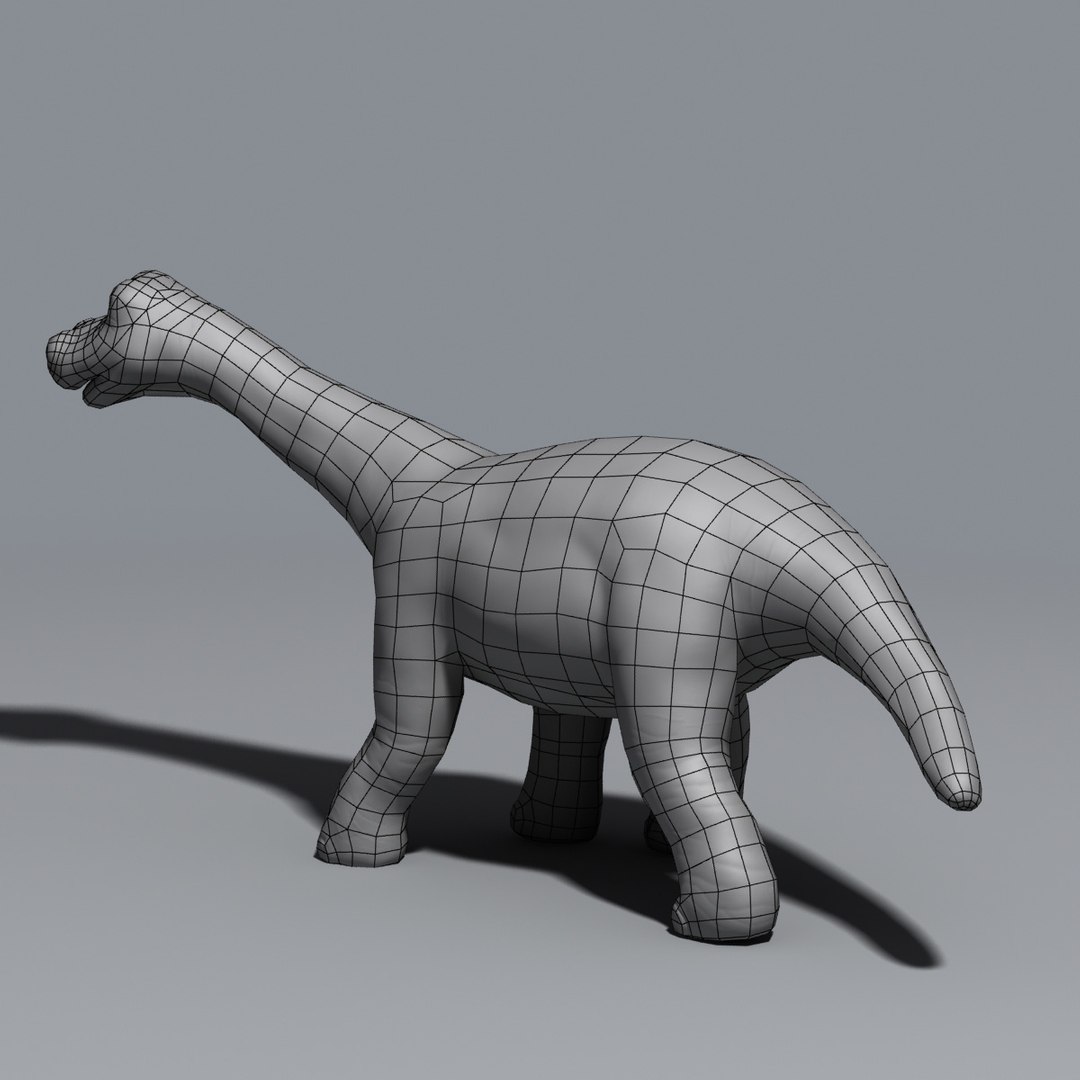 3d Dinosaur Cartoon Model