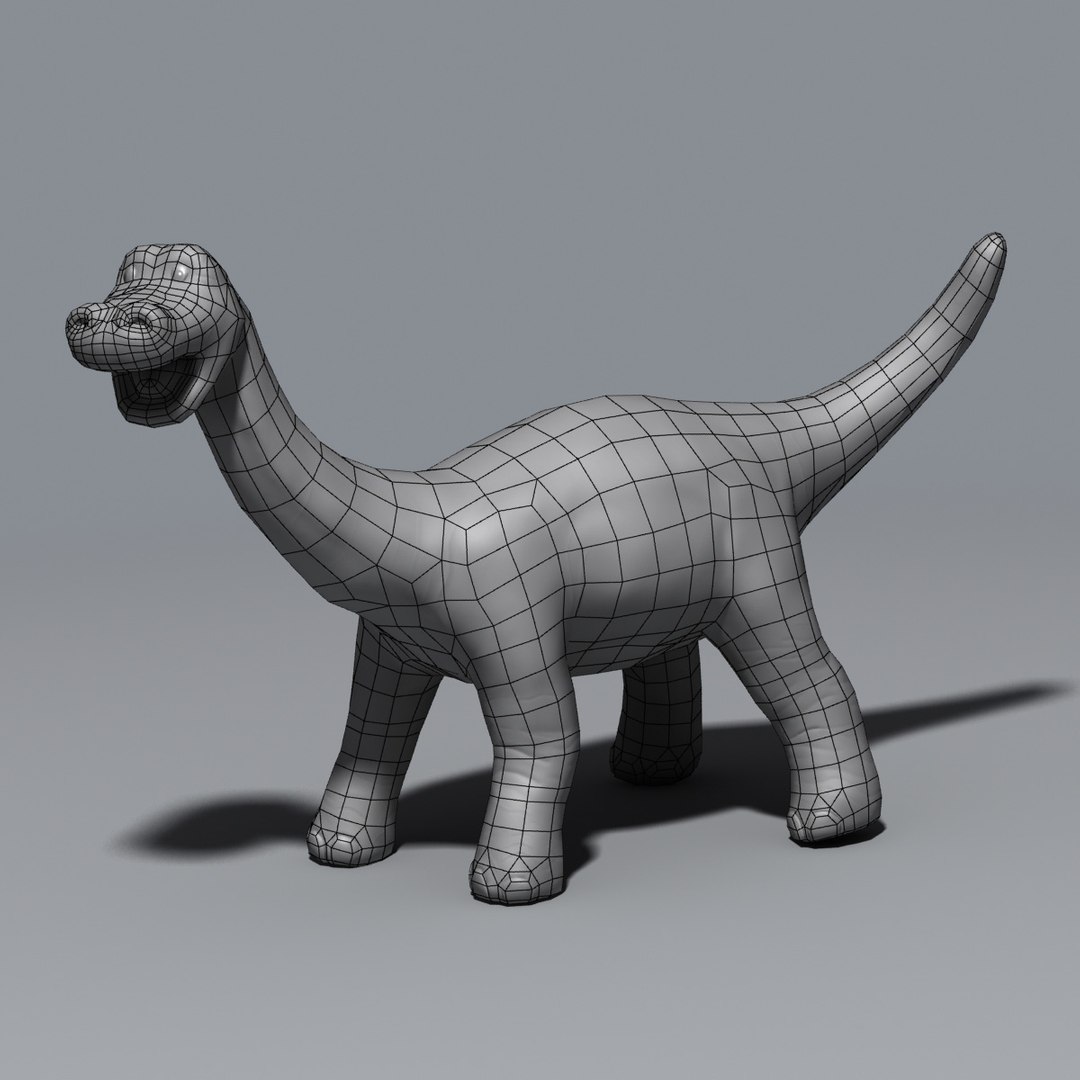 3d Dinosaur Cartoon Model
