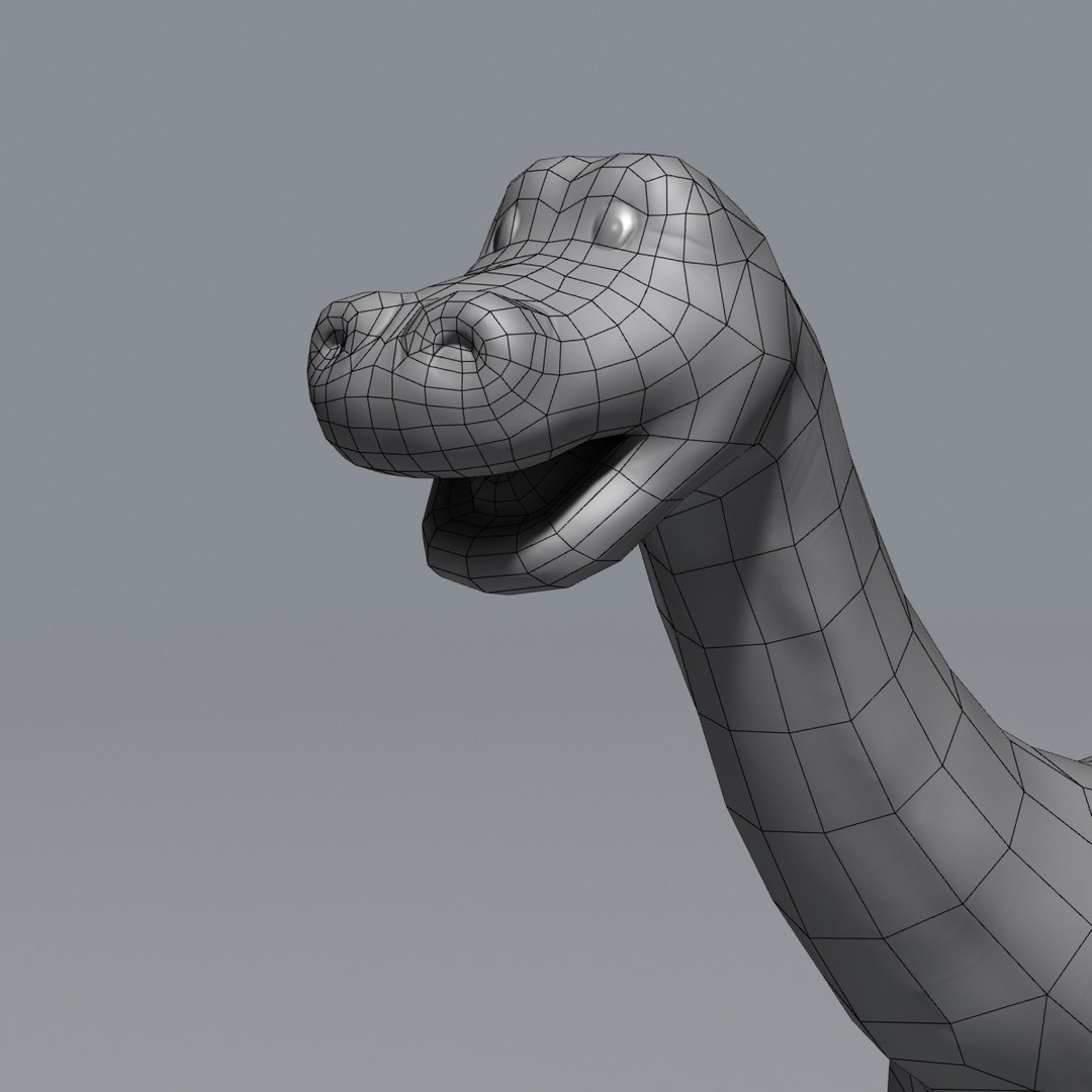 3d Dinosaur Cartoon Model