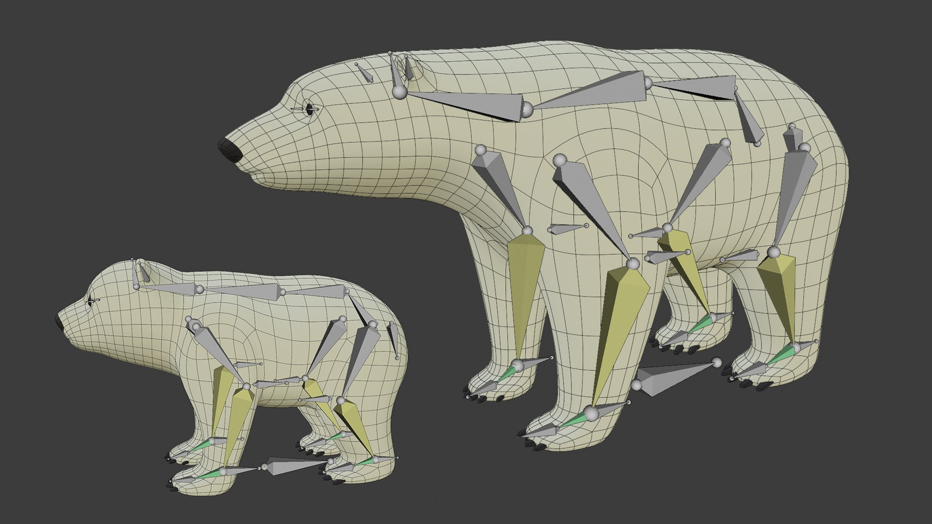 Stylized Polar Bears Pack 3D Model - TurboSquid 1635578