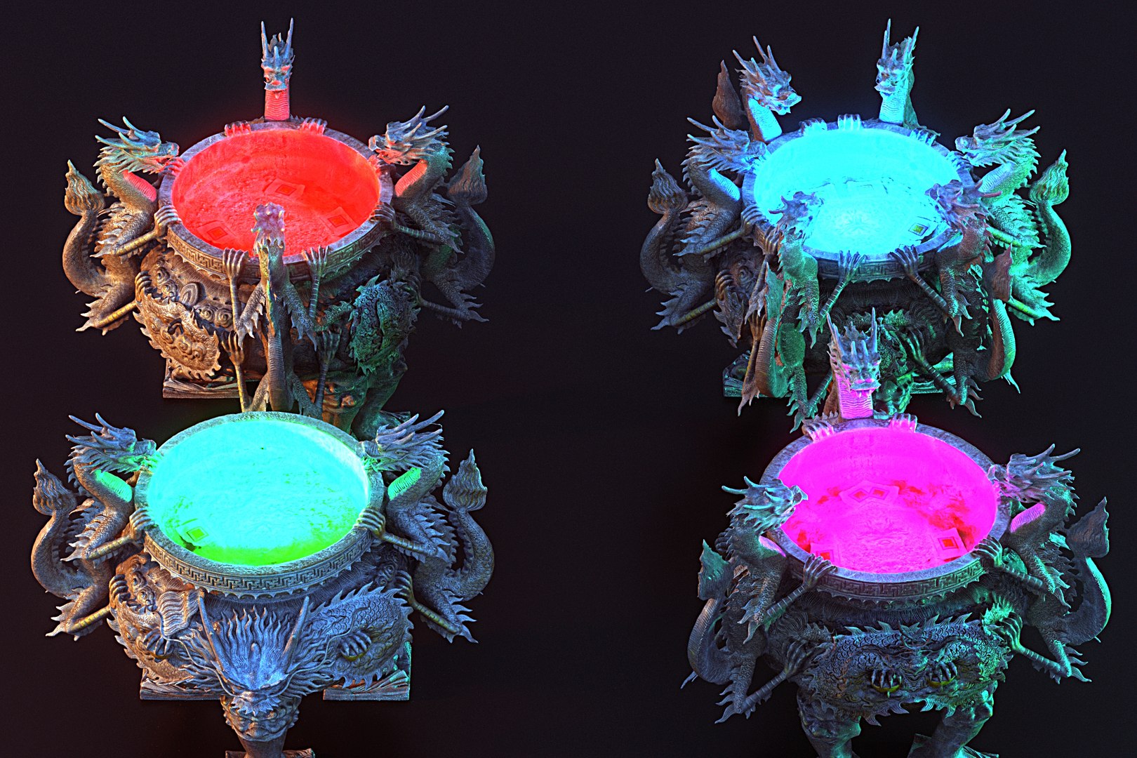 Hearth Dragon Pack 4 3D Model - TurboSquid 1461698