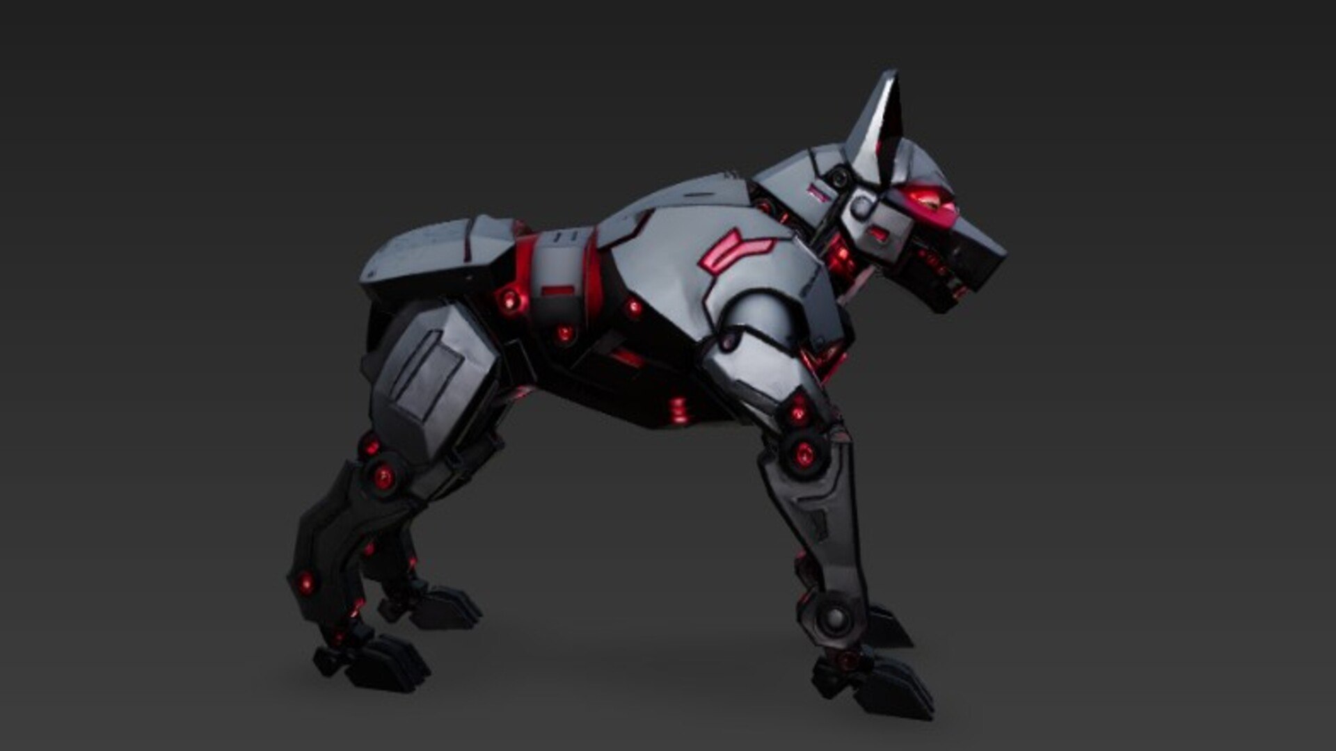 3D CyberCanines Vol1 Futuristic Robot Dog Concept Pack 6 Variants ...