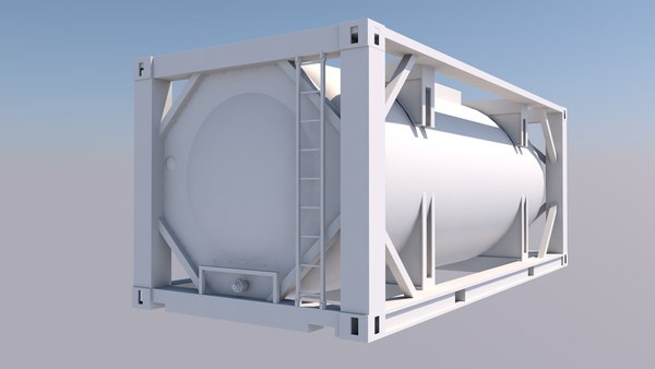 modelo 3d Contenedor cisterna ISO - TurboSquid 2254139