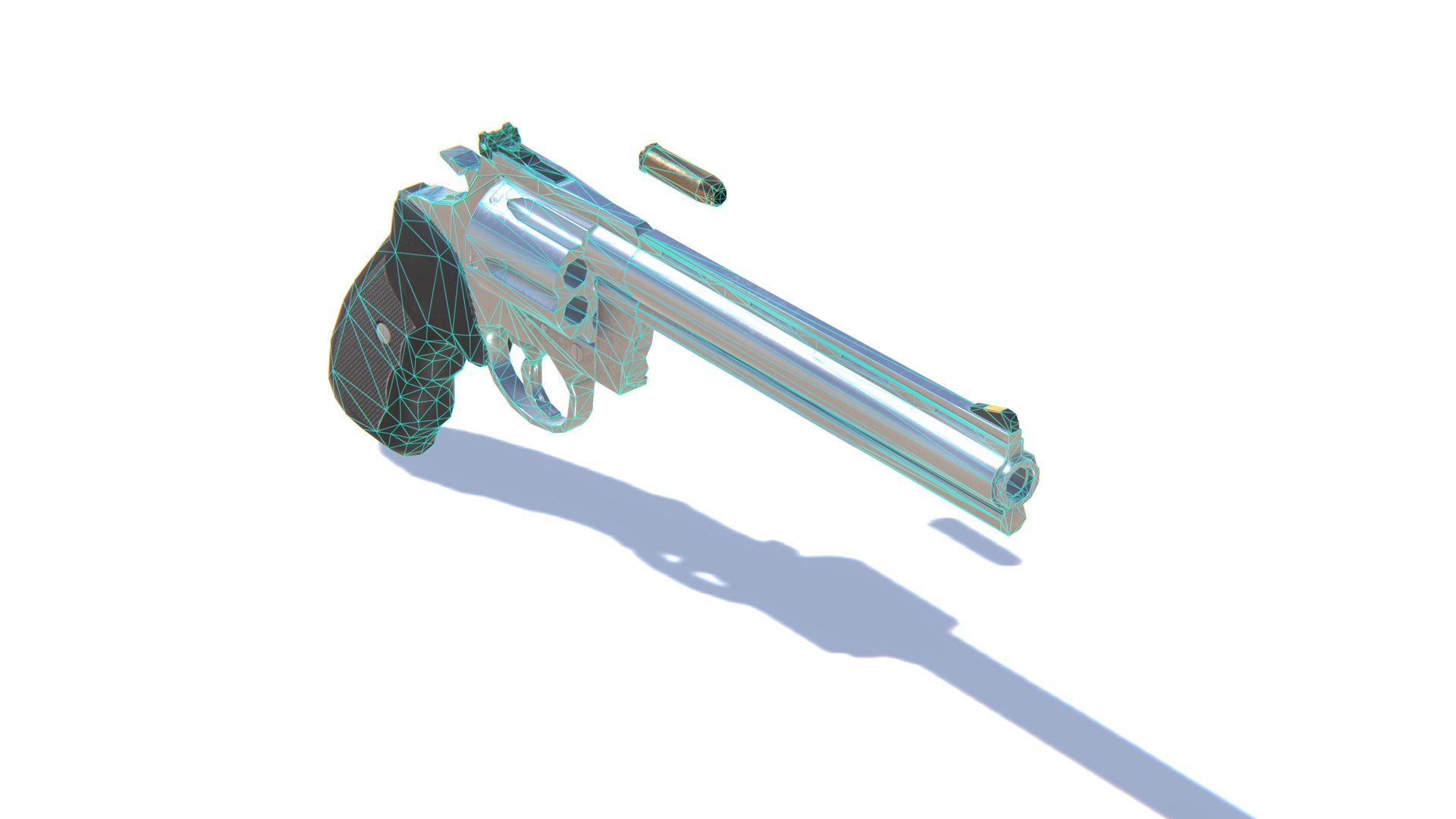 Colt Anaconda Revolver Low-poly 3D - TurboSquid 1800221