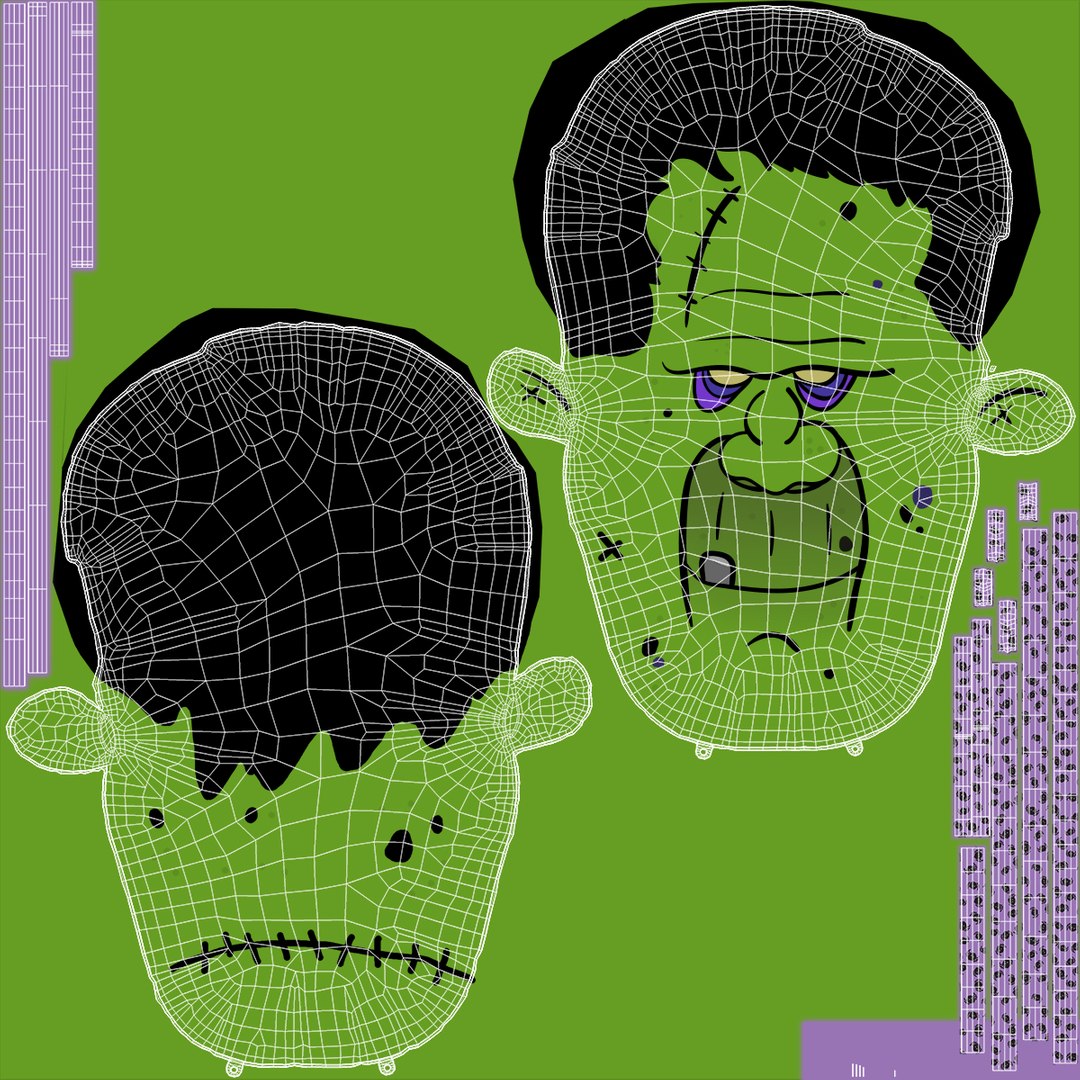 Halloween frankenstein monster balloon 3D - TurboSquid 1455726