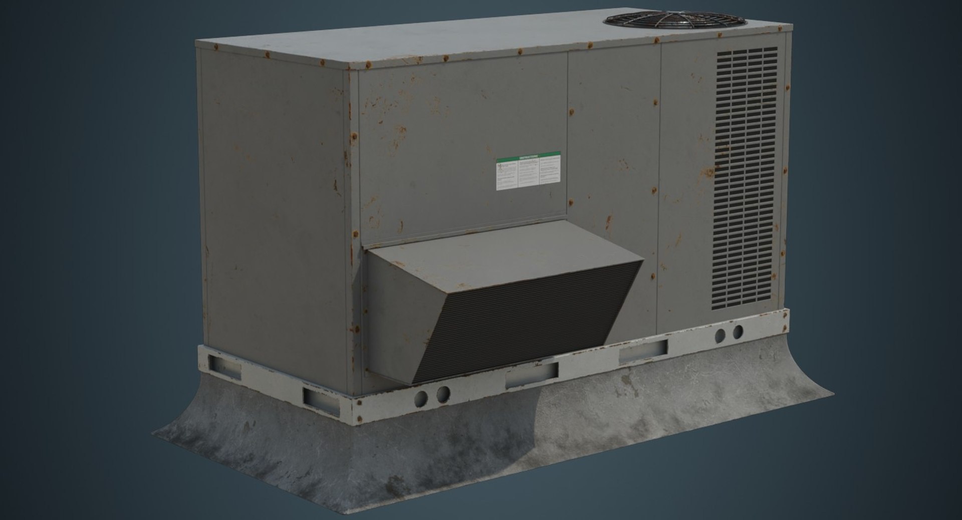 3D Rooftop Ac Unit 2b Model - TurboSquid 1610284