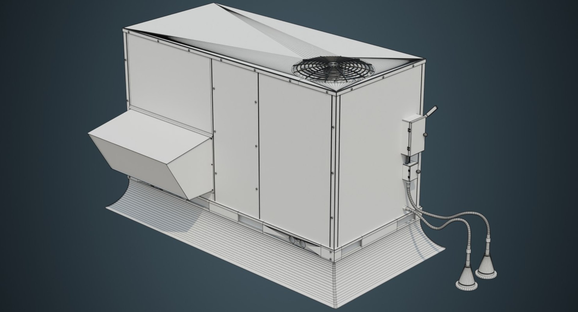 3D Rooftop Ac Unit 2b Model - TurboSquid 1610284
