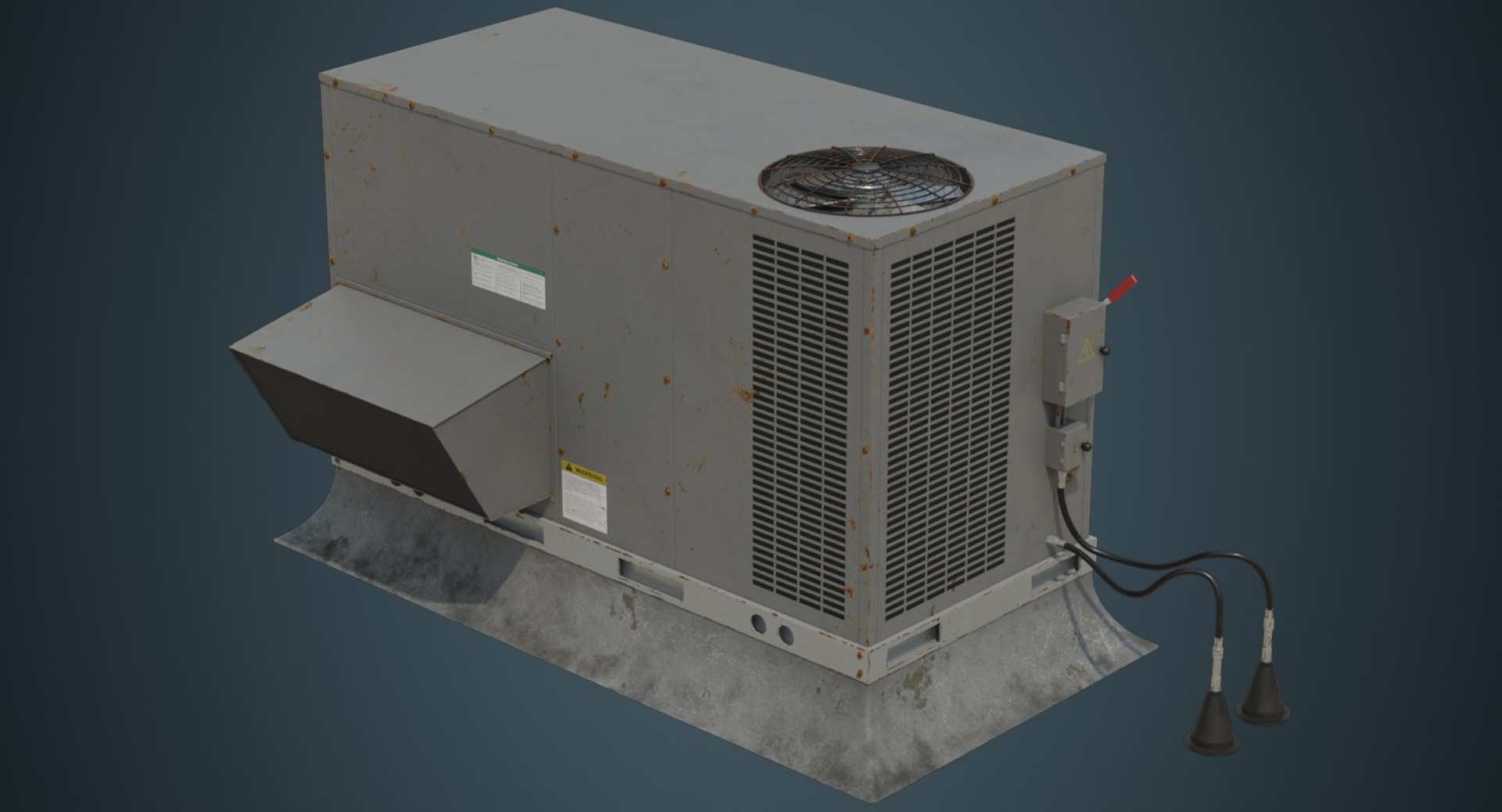 3D Rooftop Ac Unit 2b Model - TurboSquid 1610284