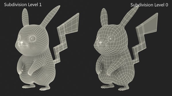 modelo 3d Personaje Pikachu aparejado - TurboSquid 2080807
