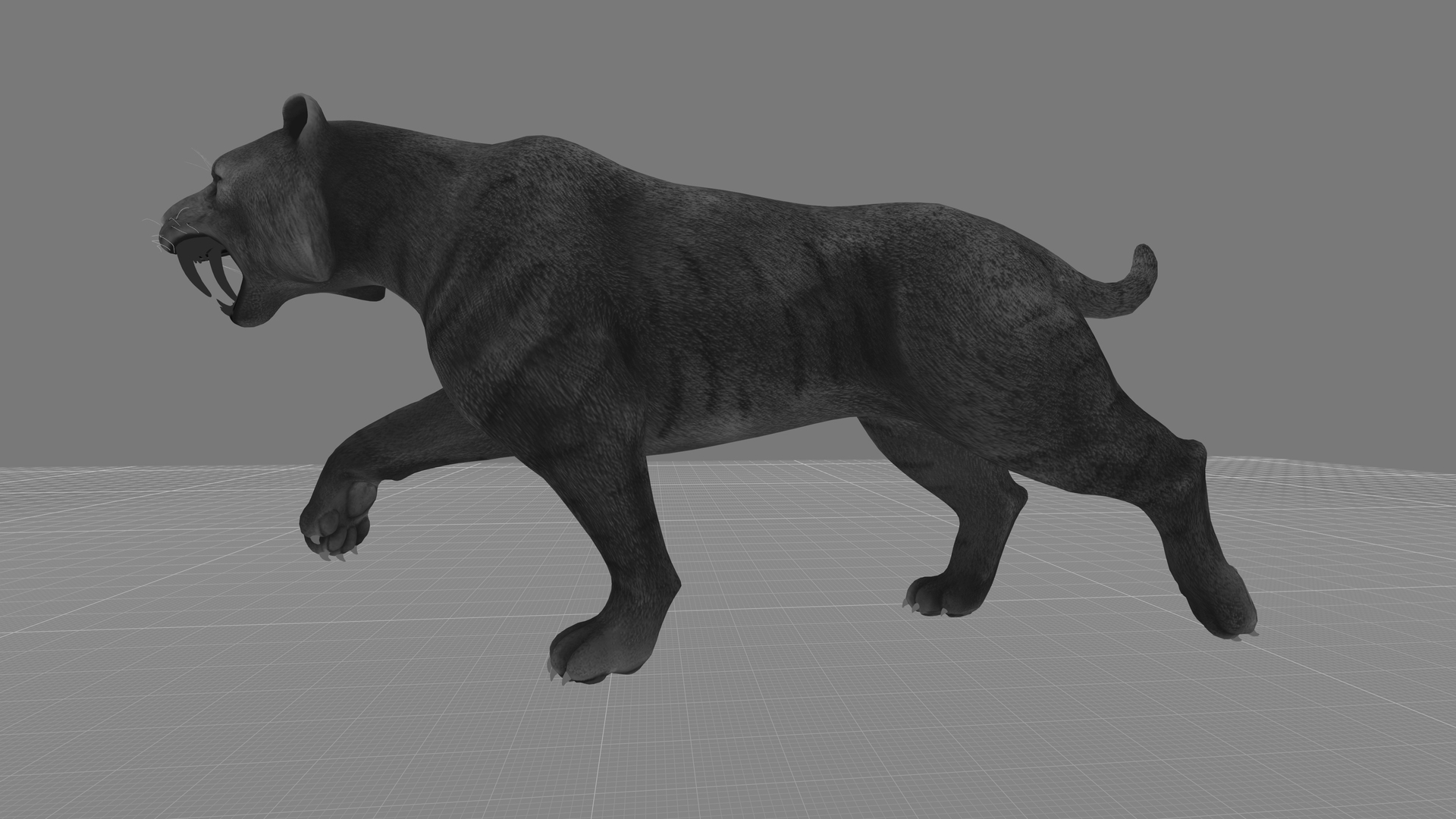 Realistic Sabre-Toothed Cat Tiger 3D model - TurboSquid 1989197