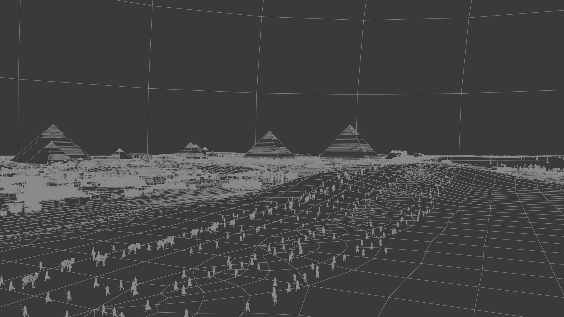 Egyptian Pyramid Statue 3D Model - TurboSquid 1667601