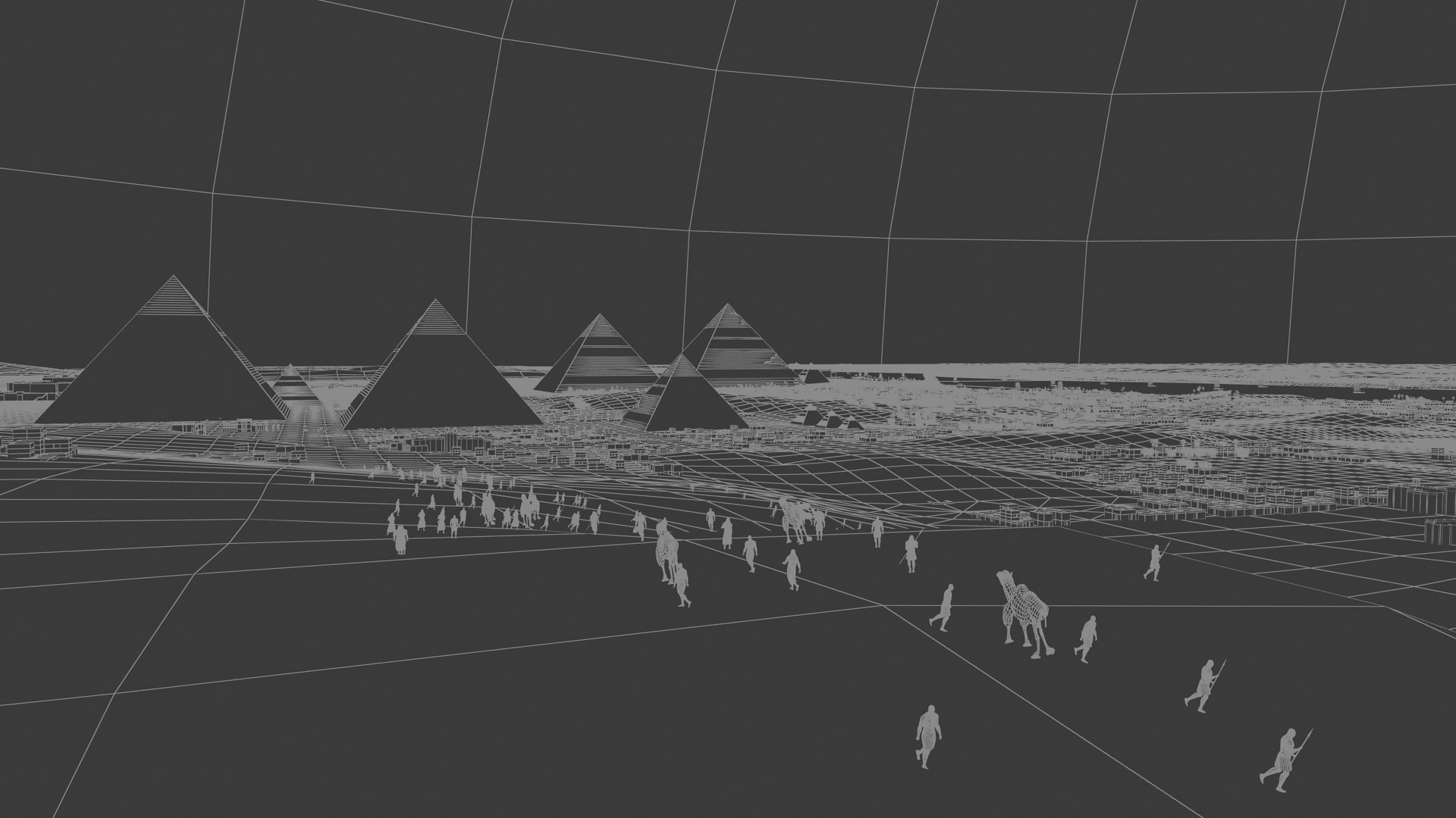 Egyptian Pyramid Statue 3D Model - TurboSquid 1667601