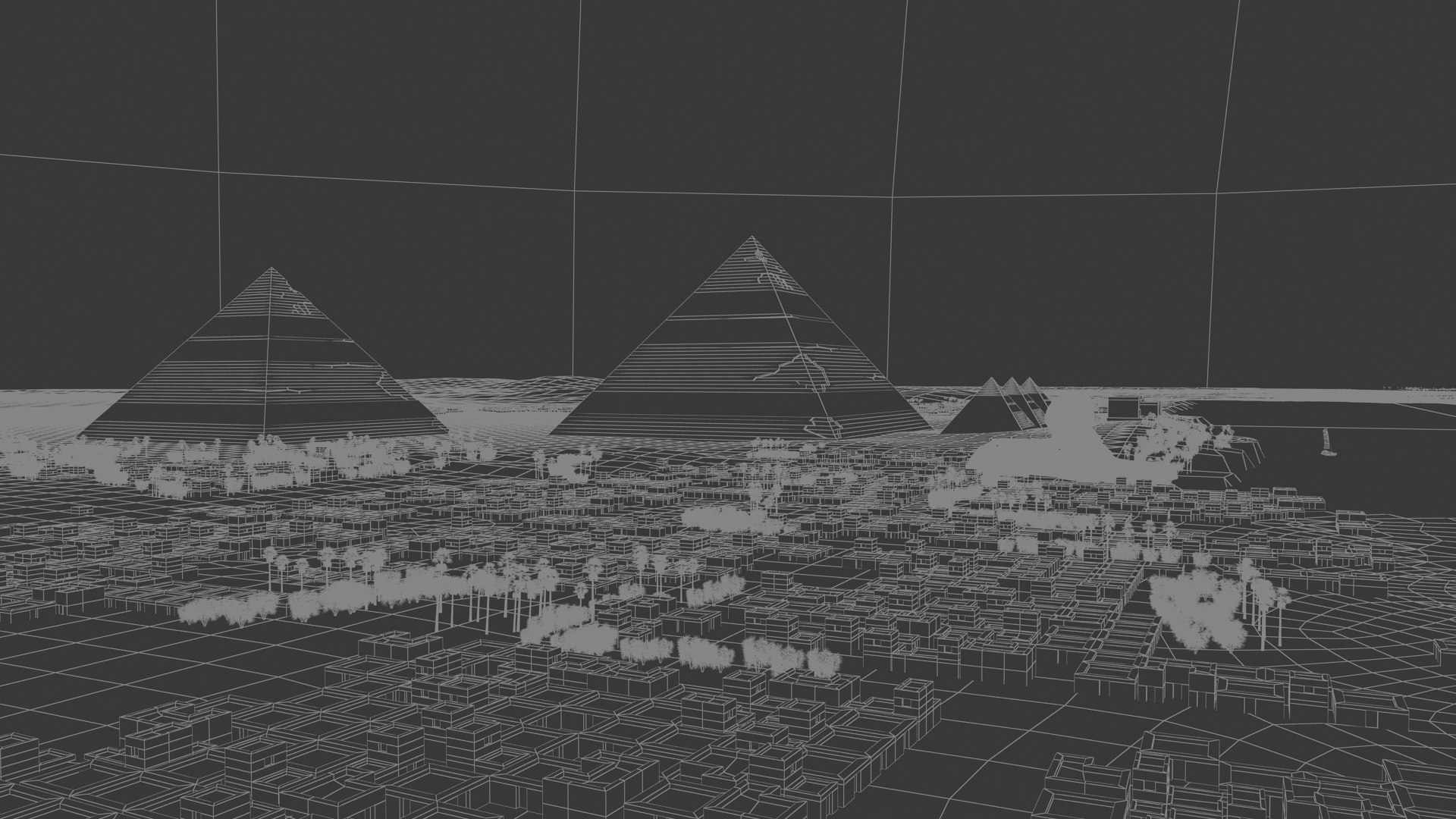 Egyptian Pyramid Statue 3D Model - TurboSquid 1667601