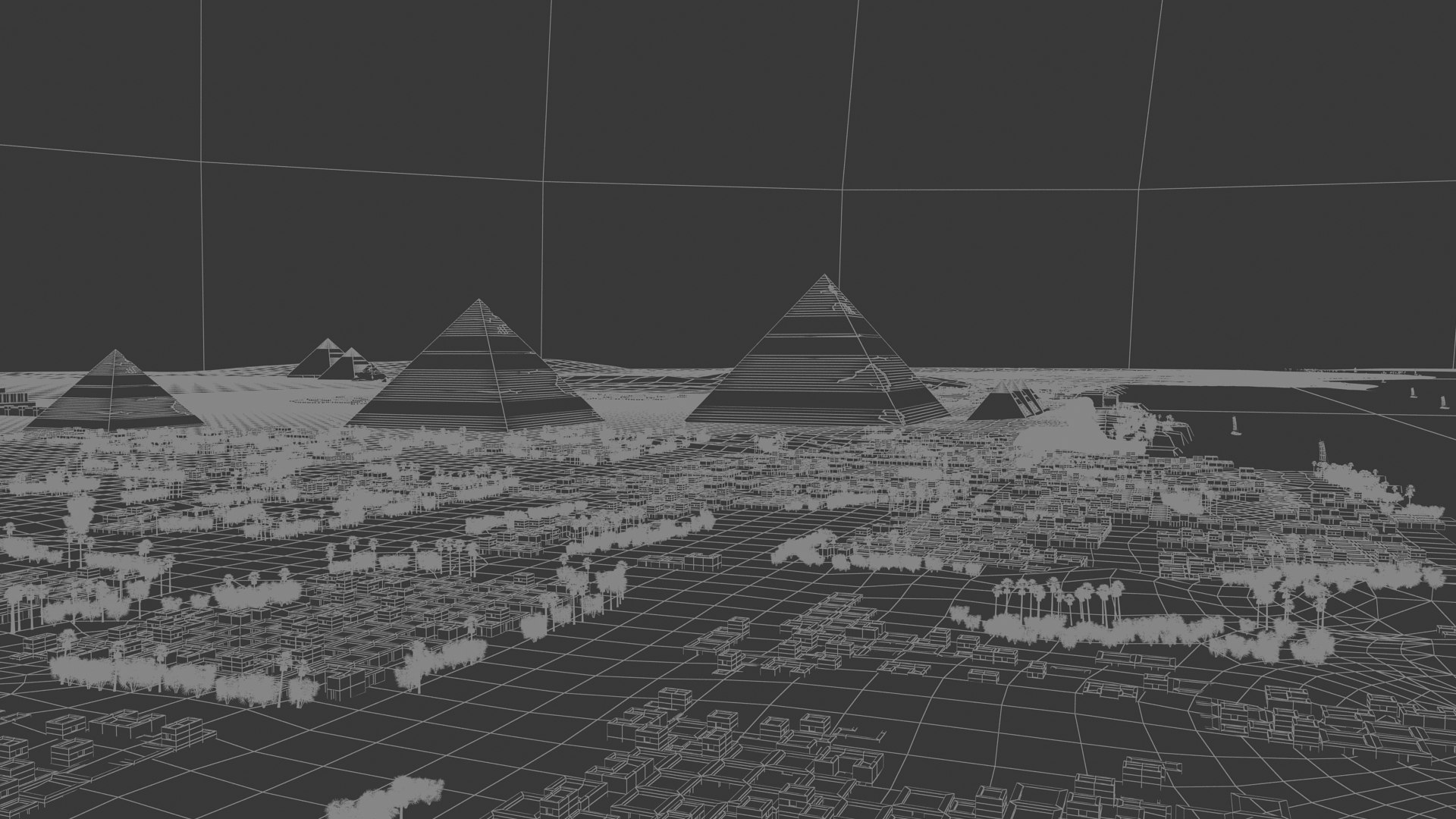 Egyptian Pyramid Statue 3D Model - TurboSquid 1667601