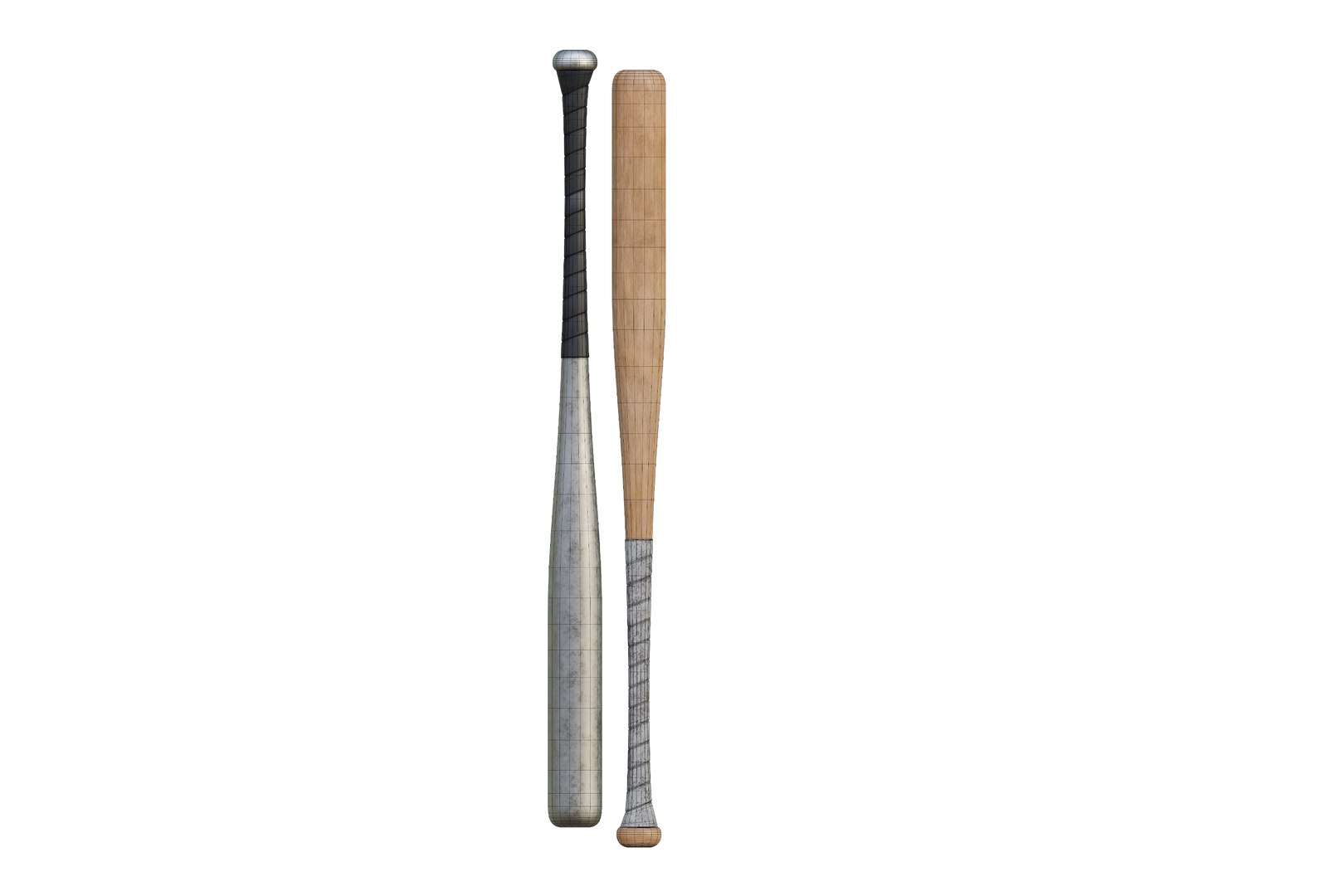Baseball Bats Low-poly 3D - TurboSquid 2240977