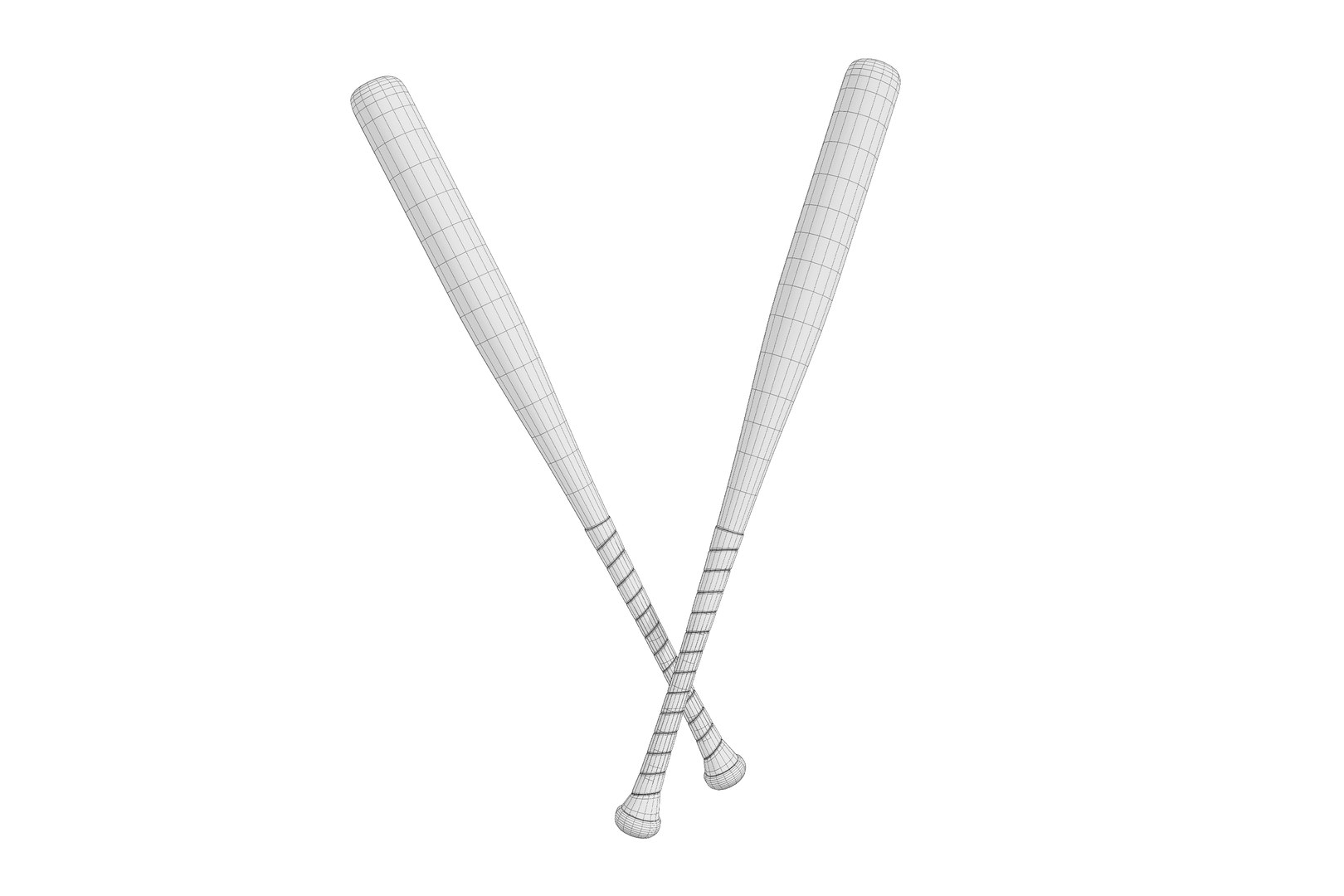 Baseball Bats Low-poly 3D - TurboSquid 2240977