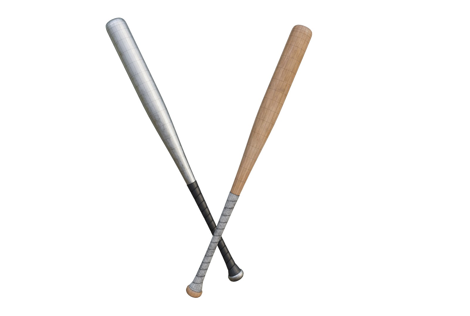 Baseball Bats Low-poly 3D - TurboSquid 2240977