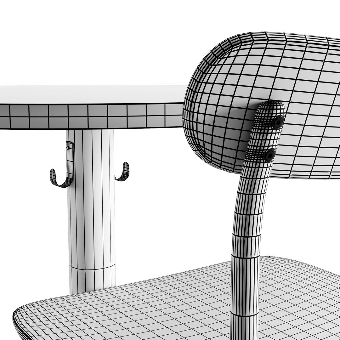 3D Model Table Chair Stensele Ronninge - TurboSquid 1448286