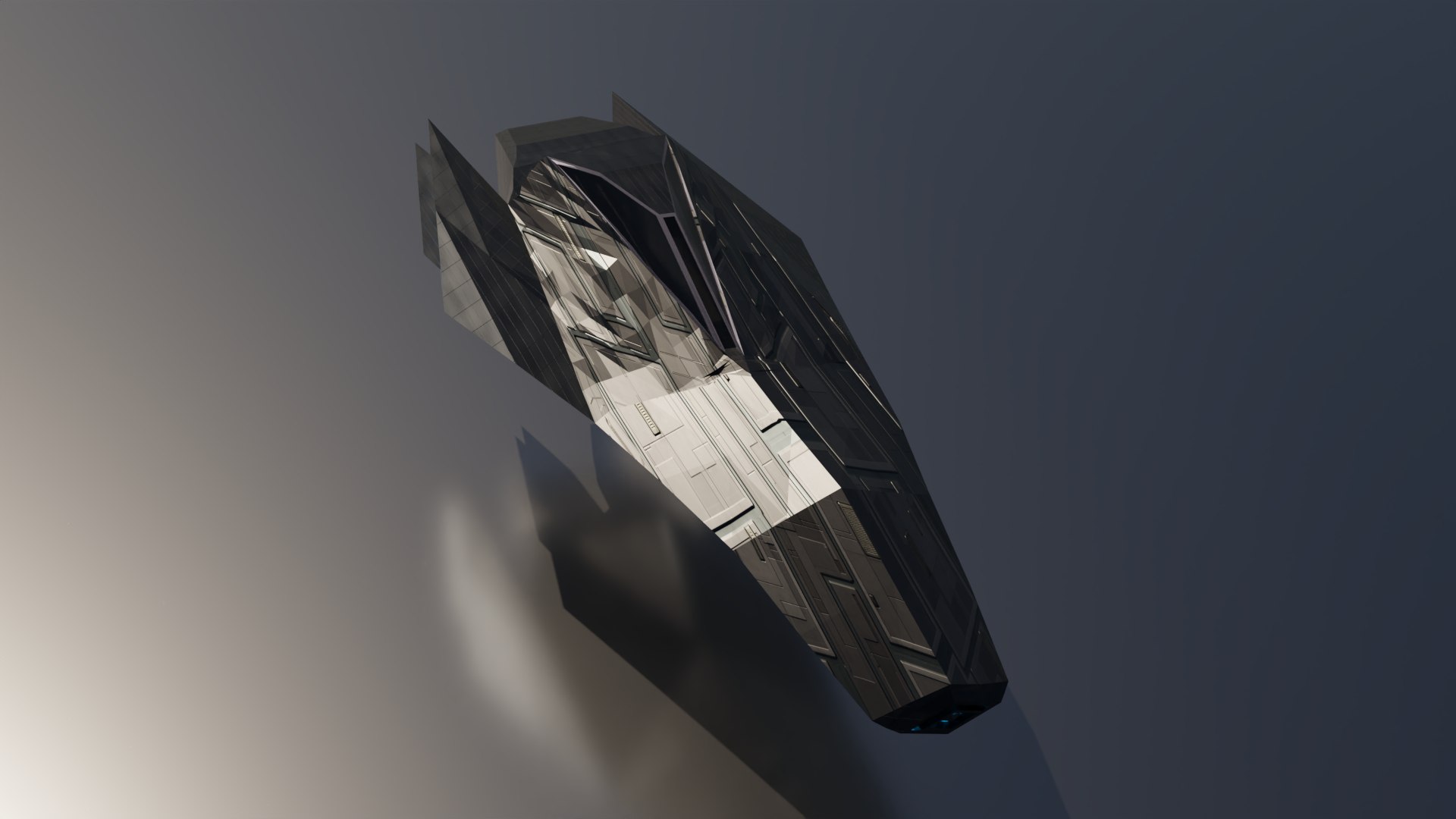 3D Low Poly Space Ship - TurboSquid 1830525