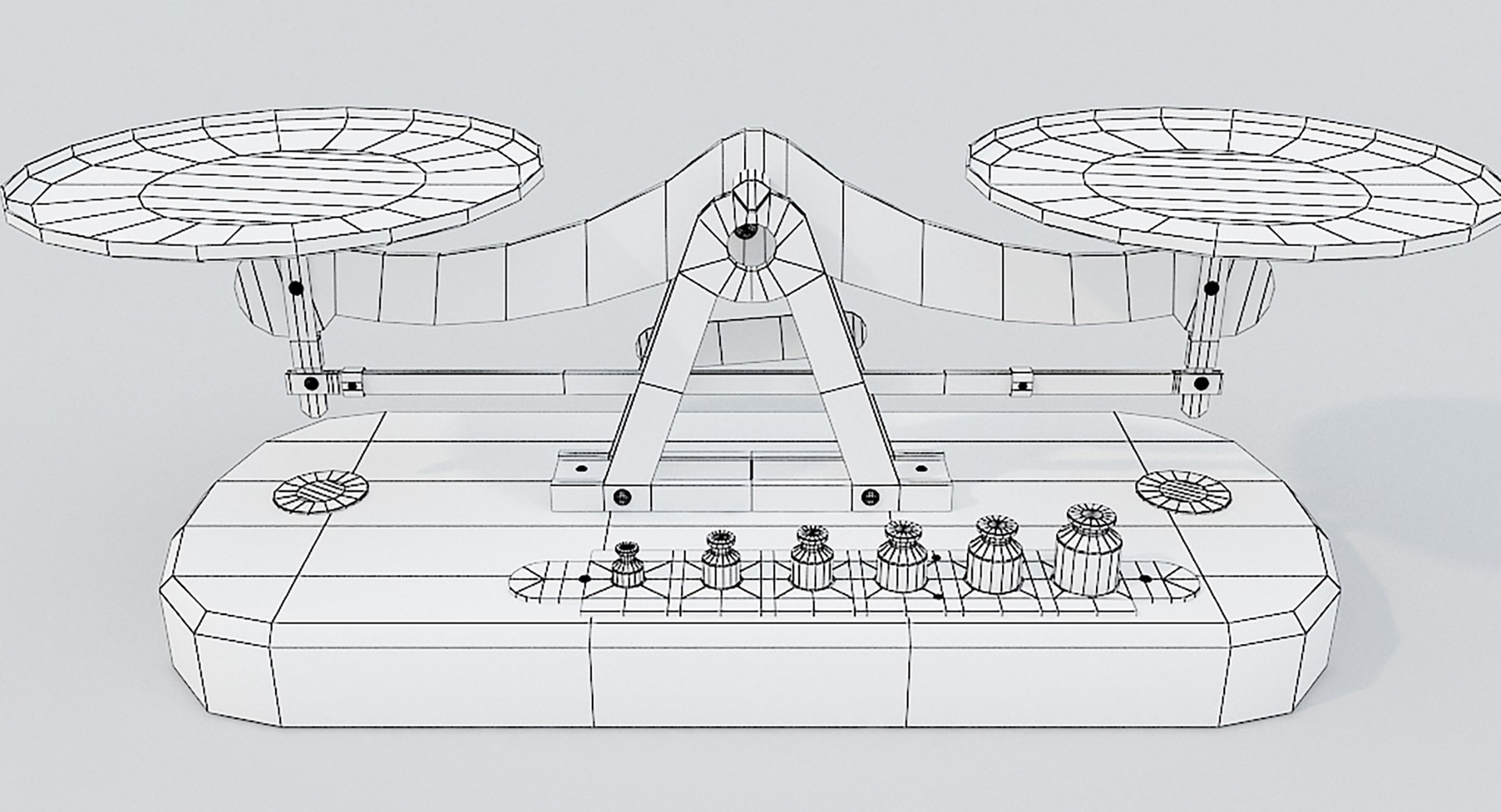 3D Old Balance Scale - TurboSquid 1751358