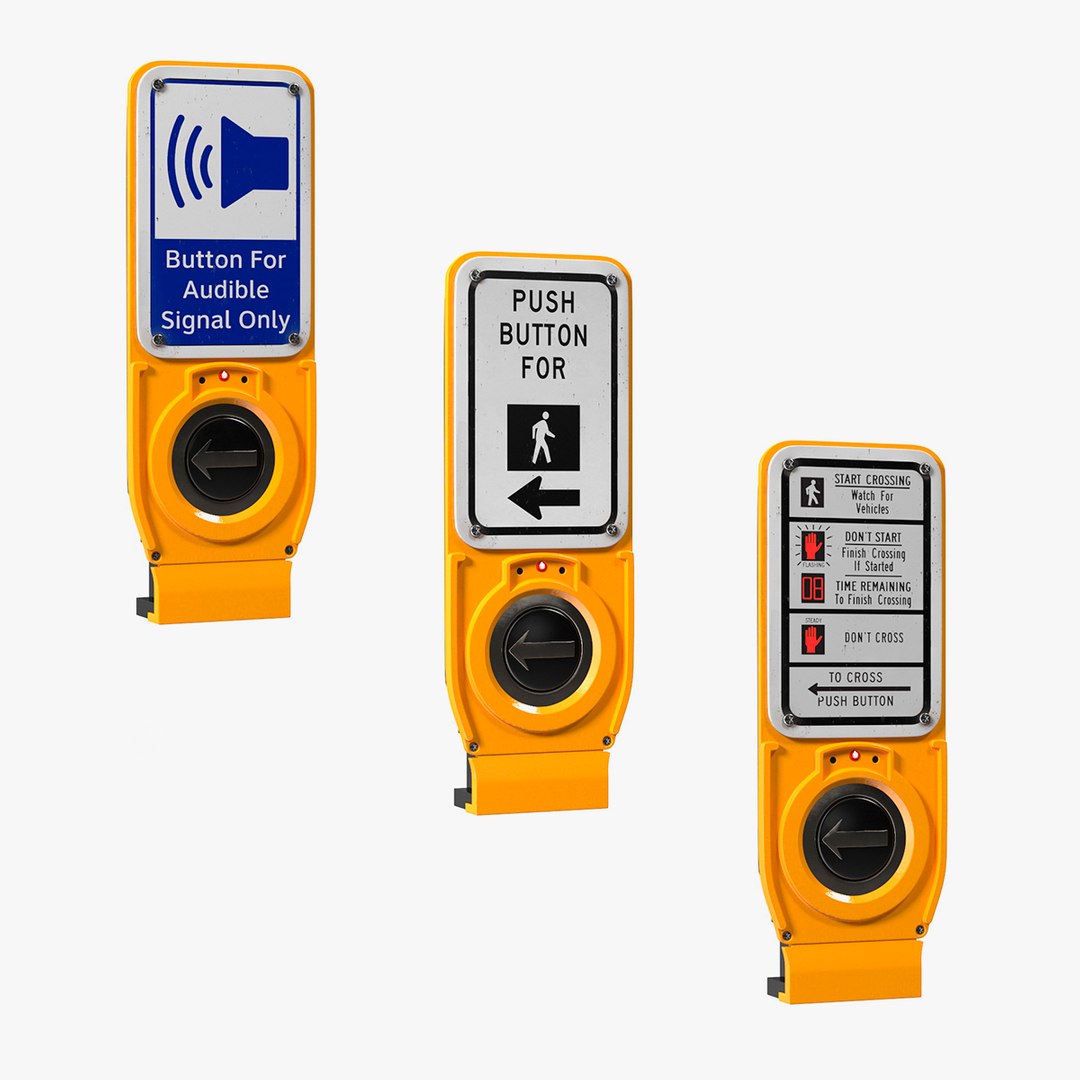 3D Pedestrian Signals Collection - TurboSquid 2056679
