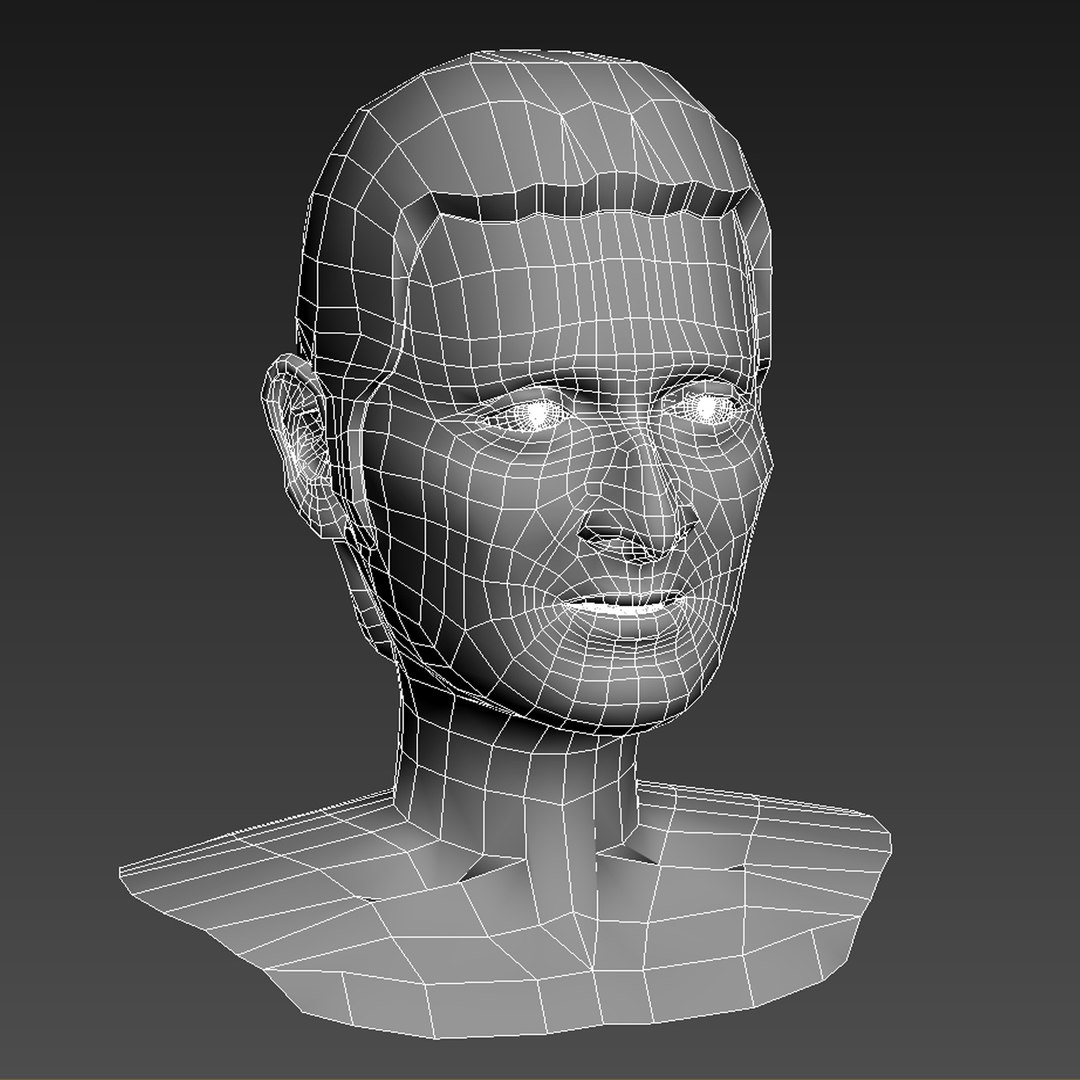 3D Man Face Model - TurboSquid 1464548