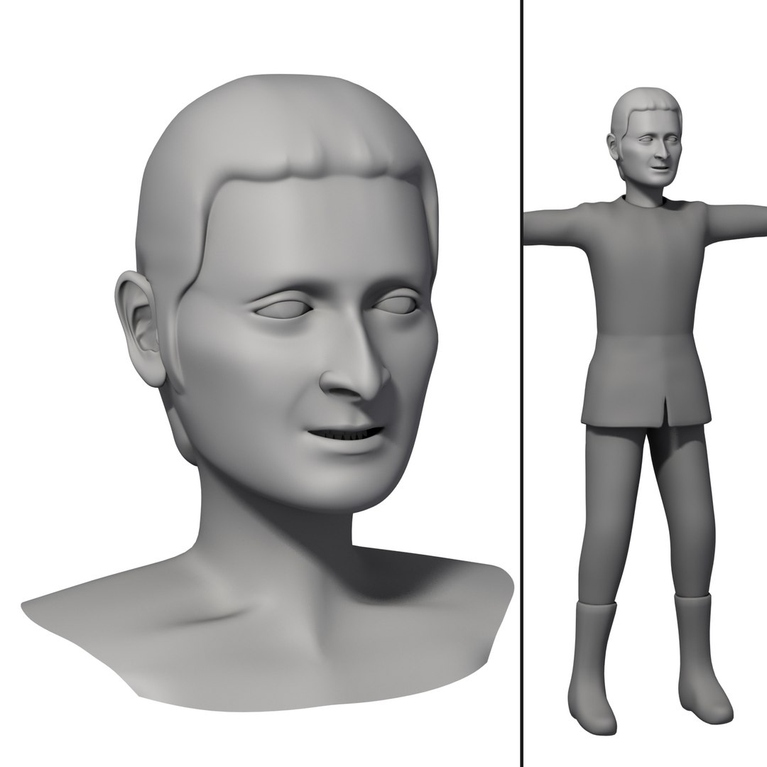 3D Man Face Model - TurboSquid 1464548