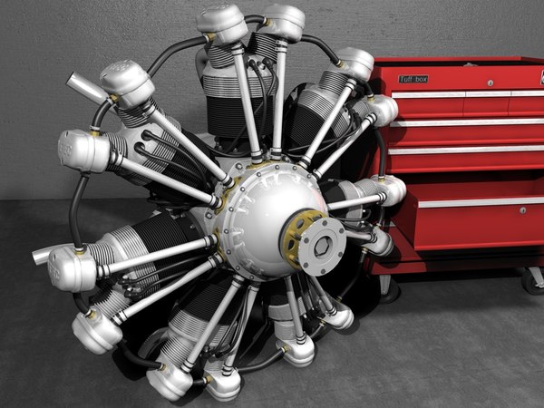 3d radial aircraft engine