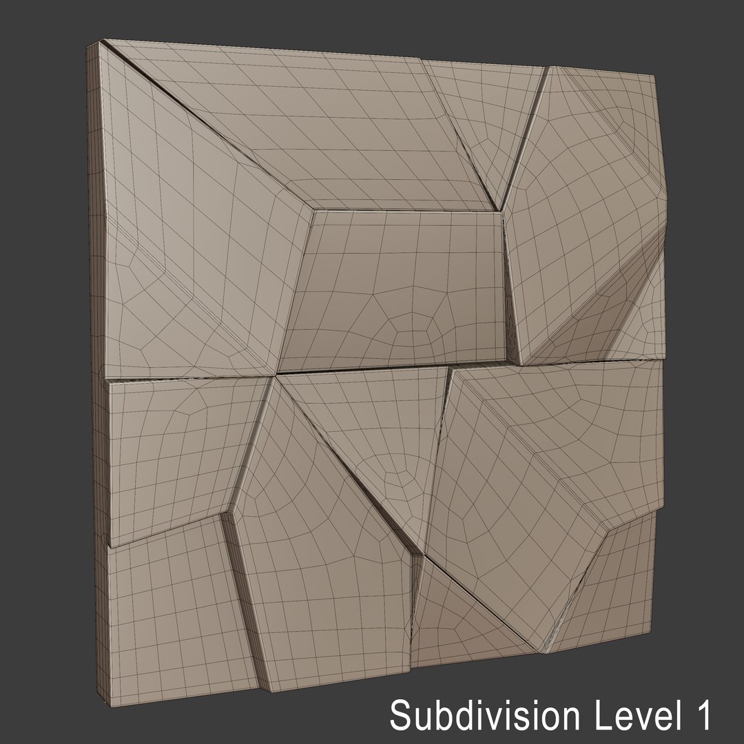 3D Crushed Ice 3D Wall Panel Forest Moss - TurboSquid 2513309