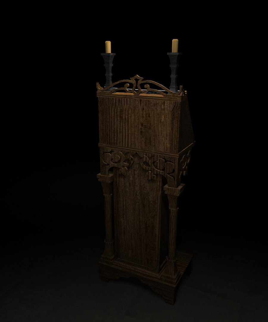Book Stand Wizard Model - TurboSquid 1219435