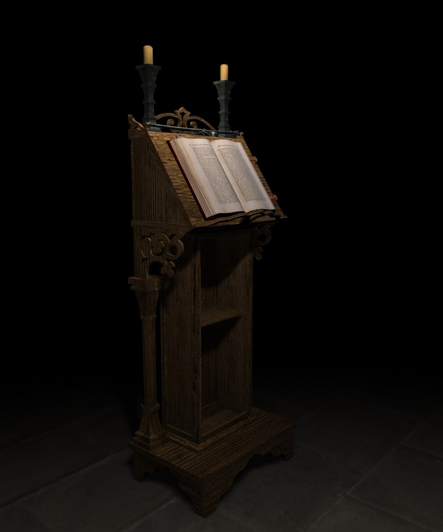 Book Stand Wizard Model - TurboSquid 1219435