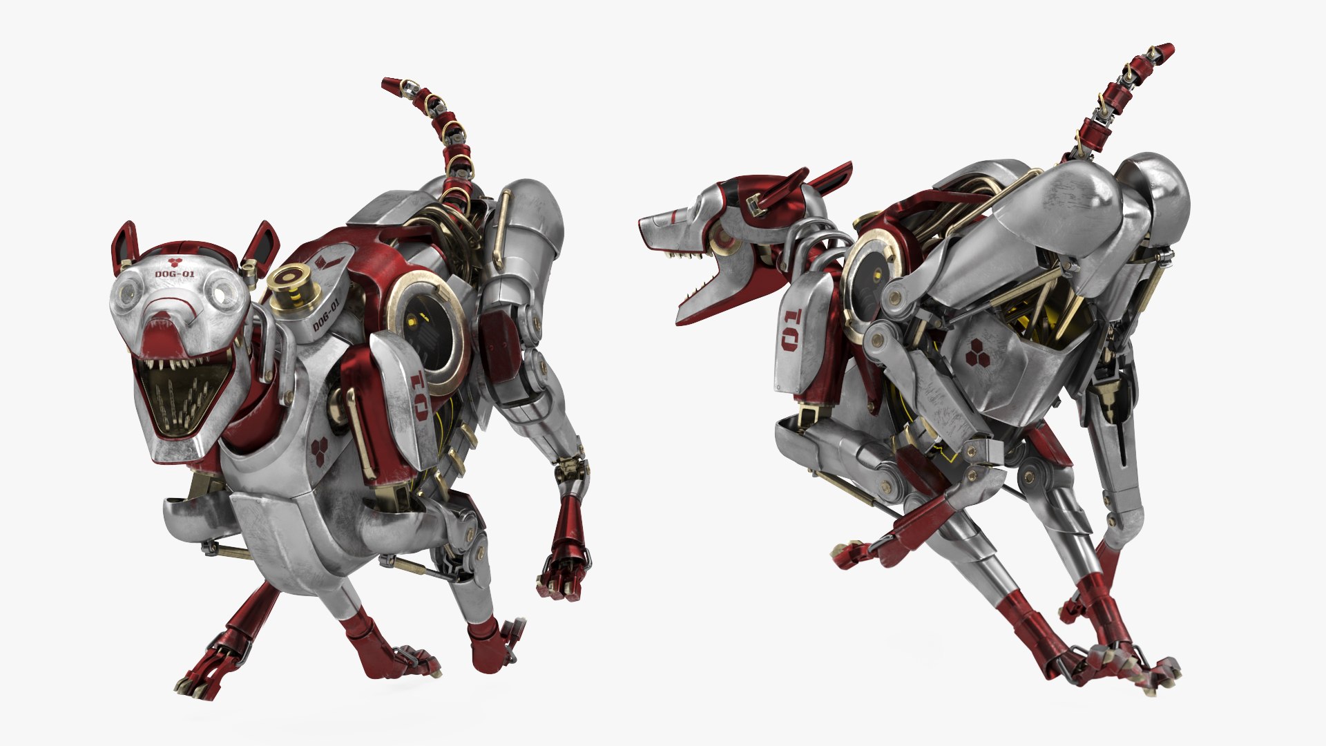 Running Futuristic Robotic Dog Concept Model - TurboSquid 2265828