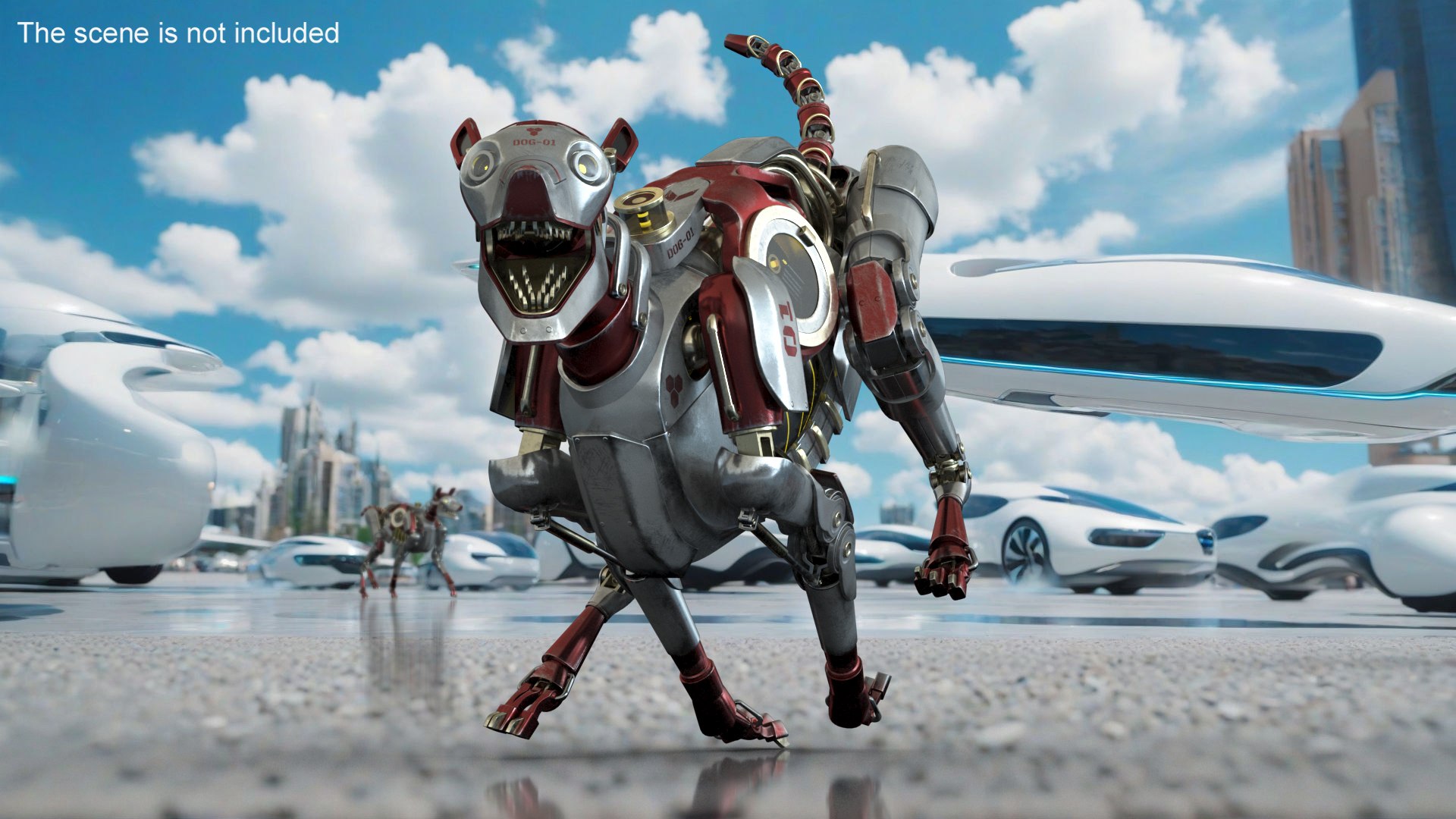 Running Futuristic Robotic Dog Concept Model - TurboSquid 2265828