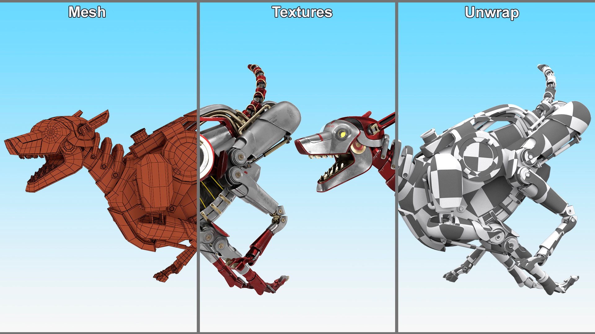 Running Futuristic Robotic Dog Concept Model - TurboSquid 2265828