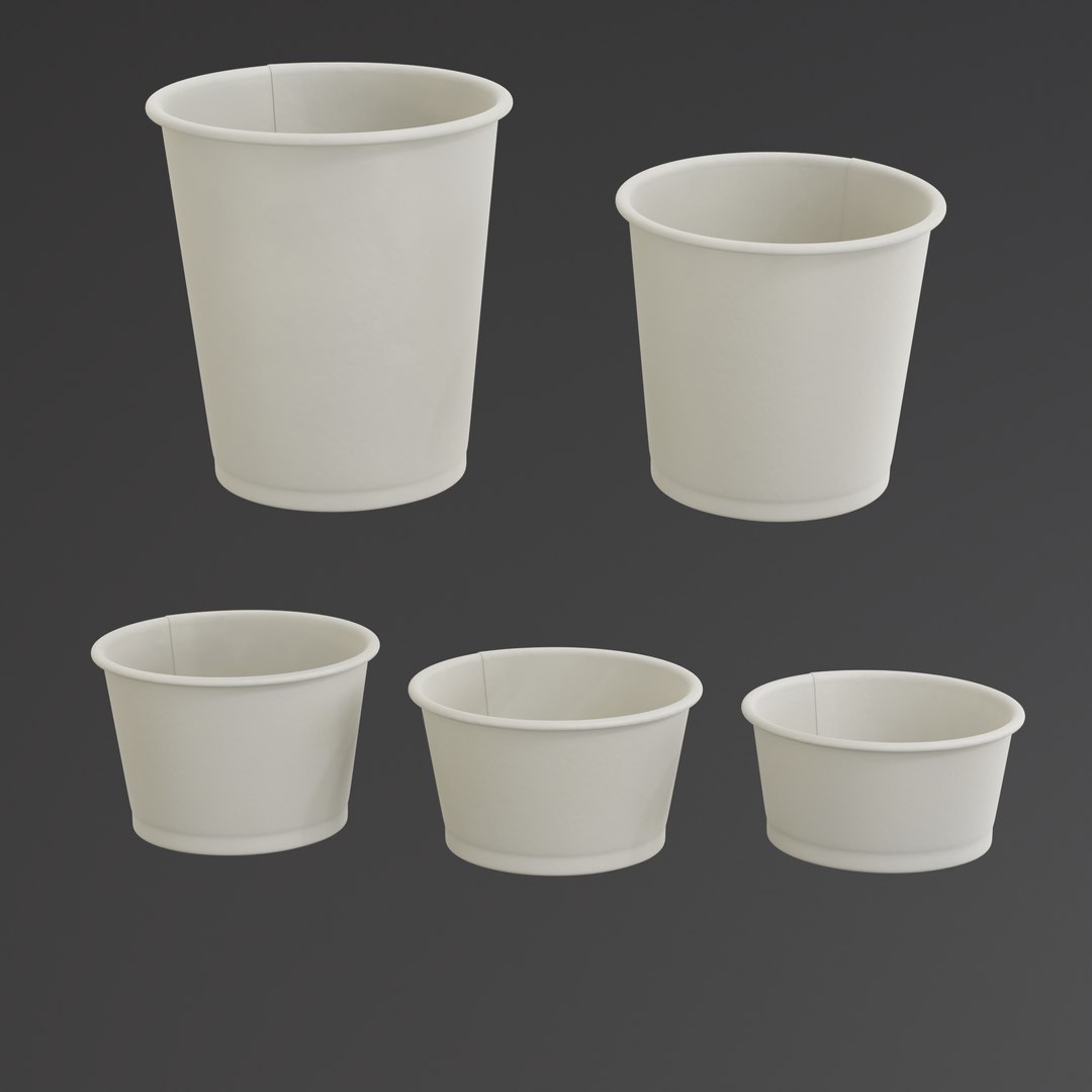 Paper Food Container Collection 3D - TurboSquid 2143910