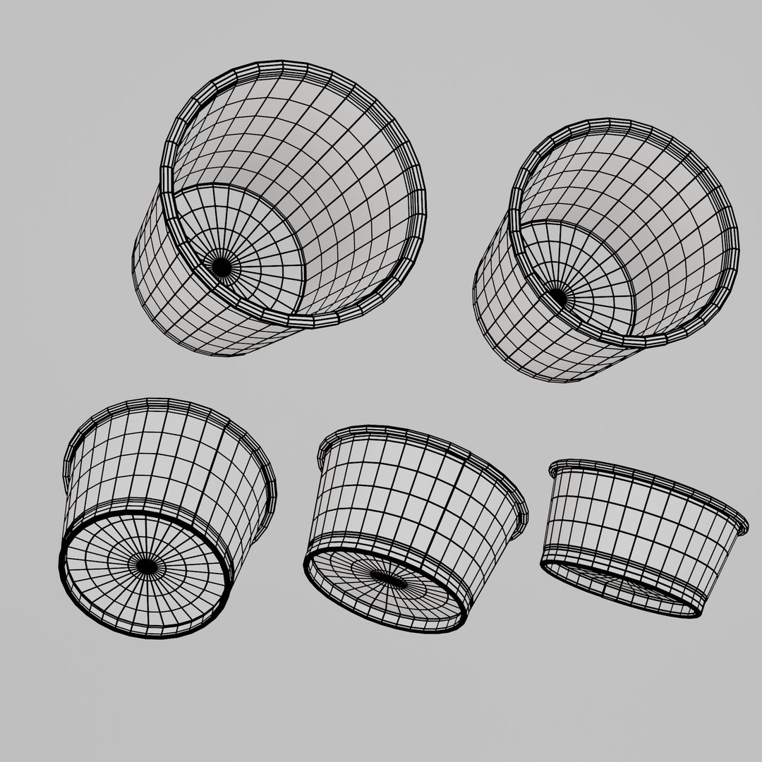 Paper Food Container Collection 3D - TurboSquid 2143910