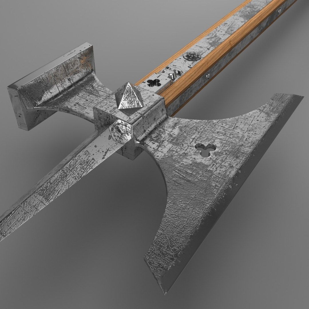 3d Axe Poleaxe Hand