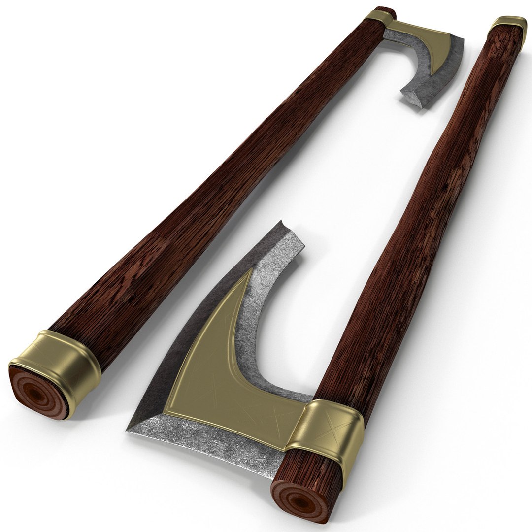 3d axe poleaxe hand