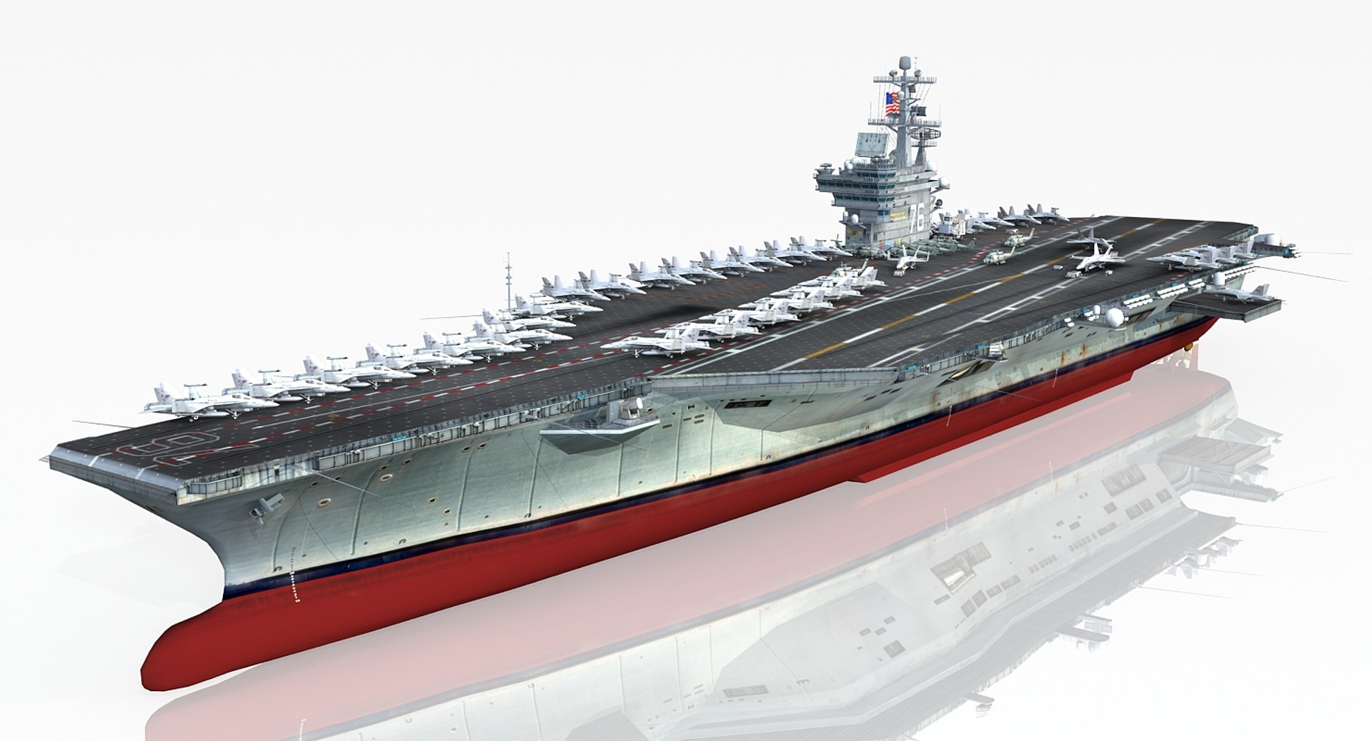 3d Max Uss Ronald Reagan Cvn-76