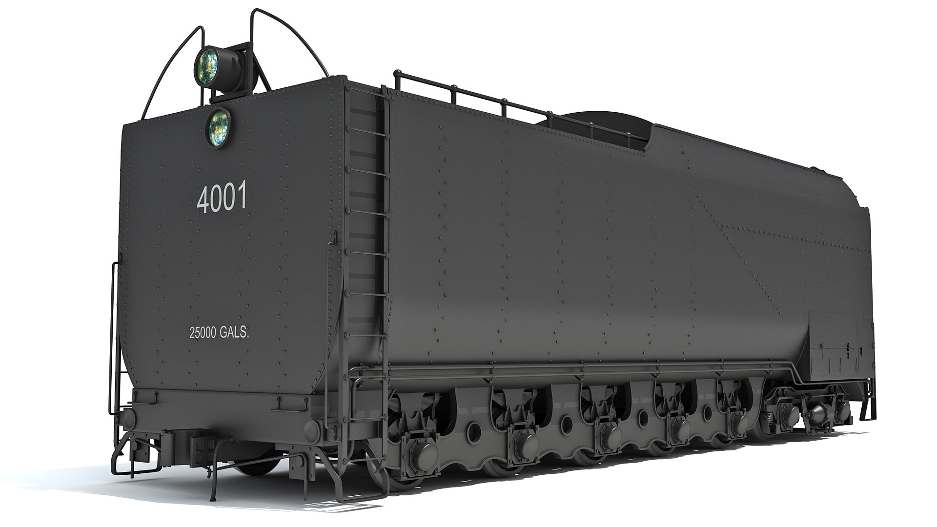 Steam Train Coal Tender Car 3D Model - TurboSquid 2017206