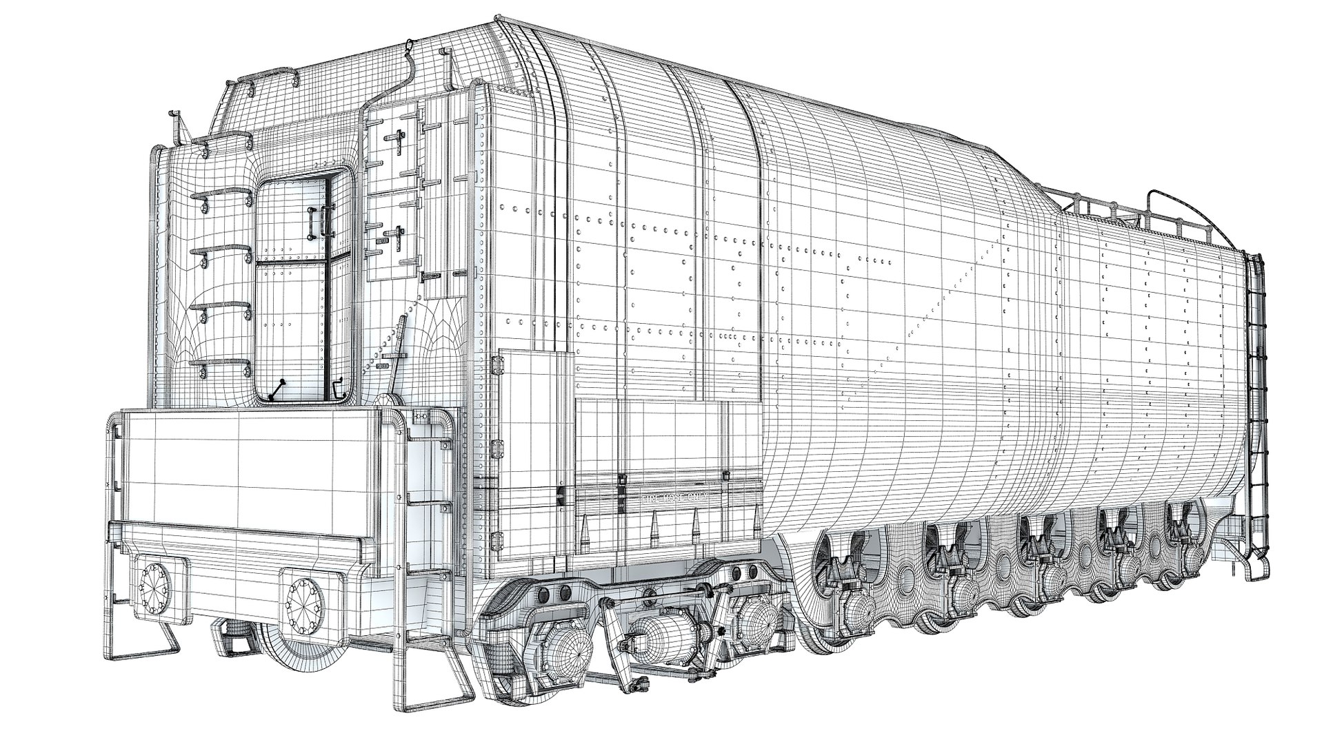 Steam Train Coal Tender Car 3D Model - TurboSquid 2017206