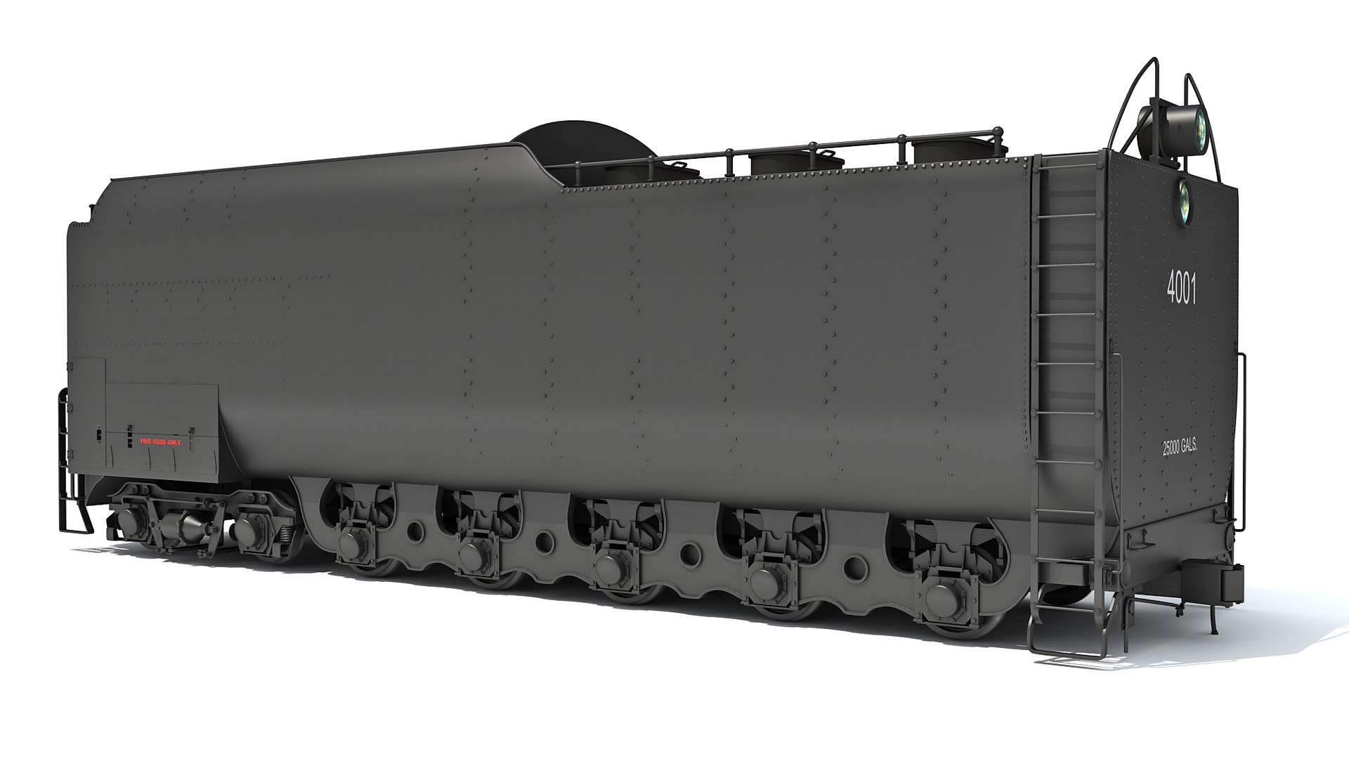 Steam Train Coal Tender Car 3D Model - TurboSquid 2017206